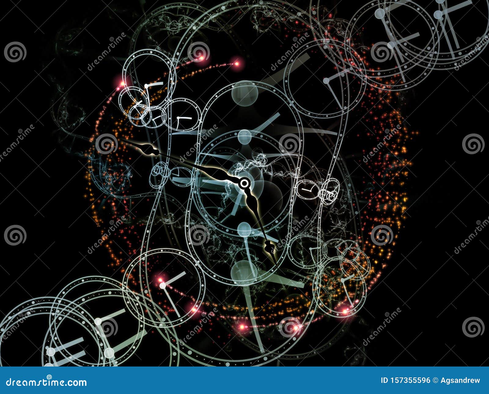Evolving Temporal Realm stock illustration. Illustration of abstract ...