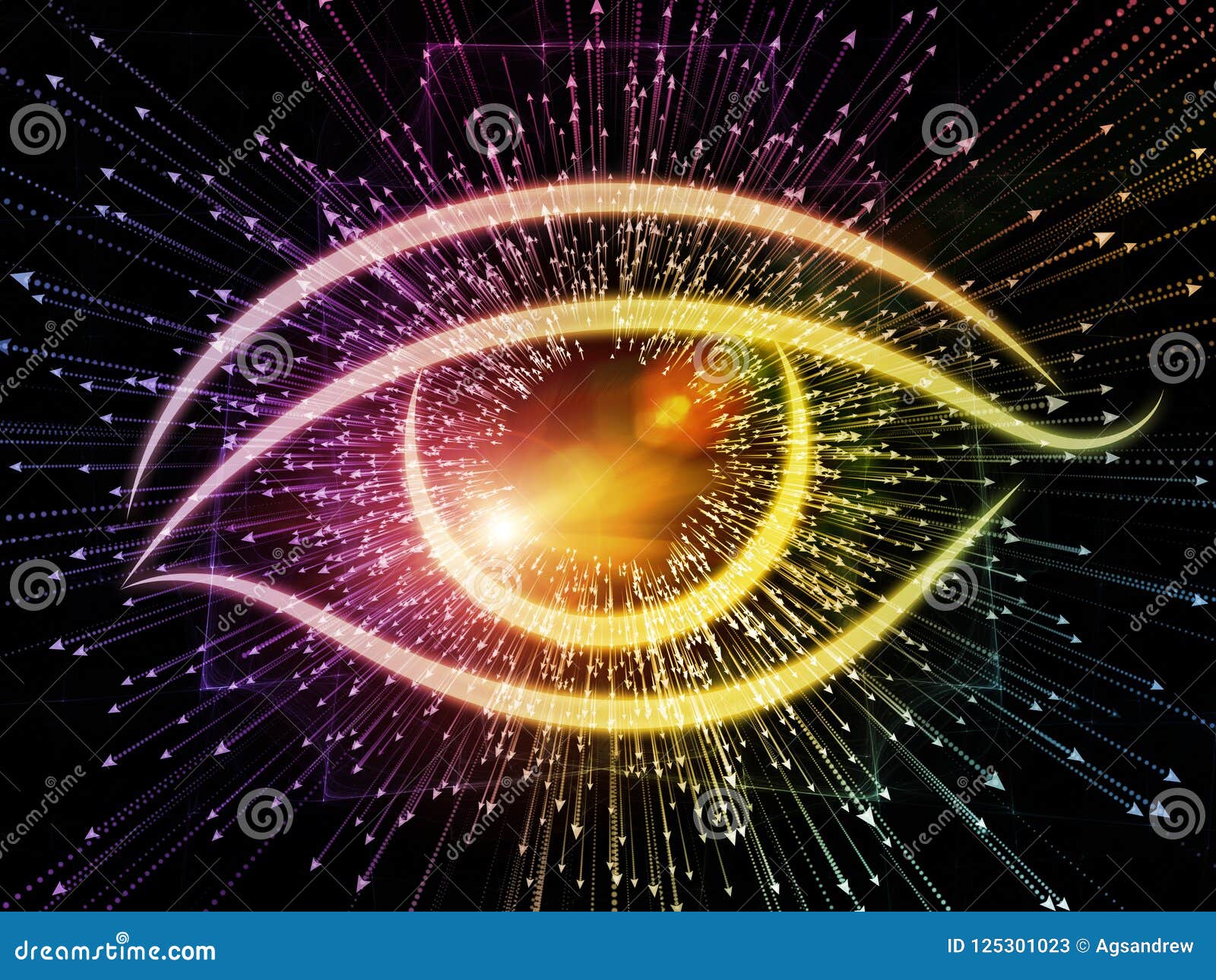 Evolving Visual Information Stock Illustration - Illustration of design ...