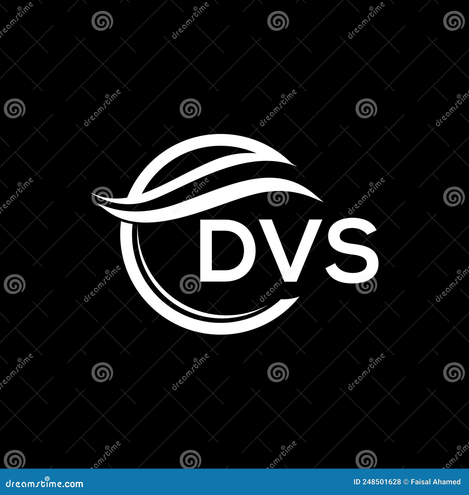 EVS Letter Logo Design on Black Background. EVS Creative Circle Letter ...