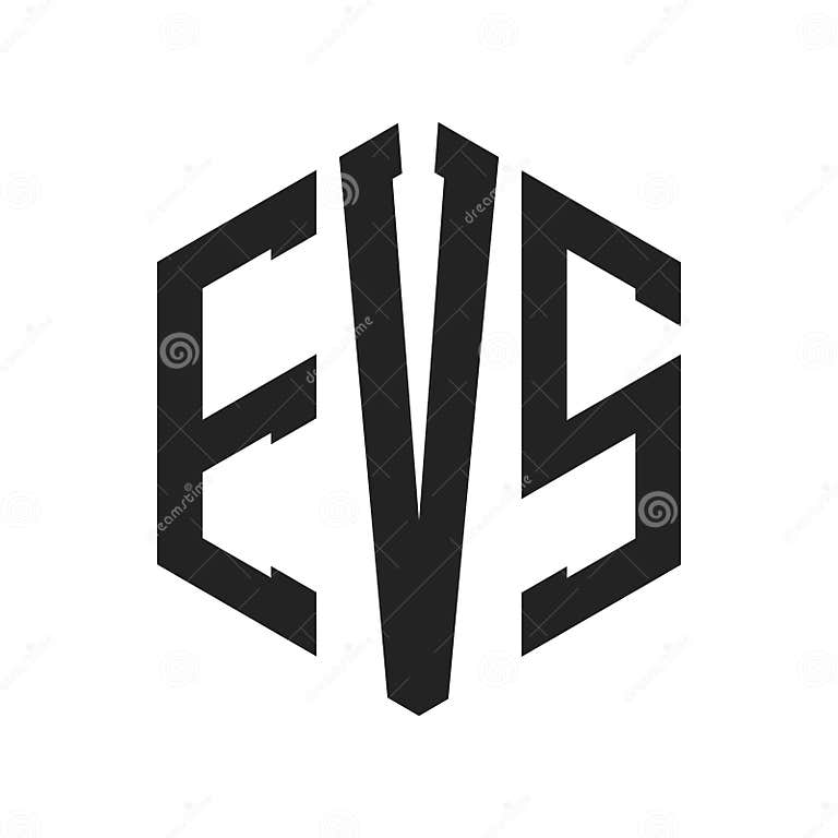 EVS Logo Design. Initial Letter EVS Monogram Logo Using Hexagon Shape ...