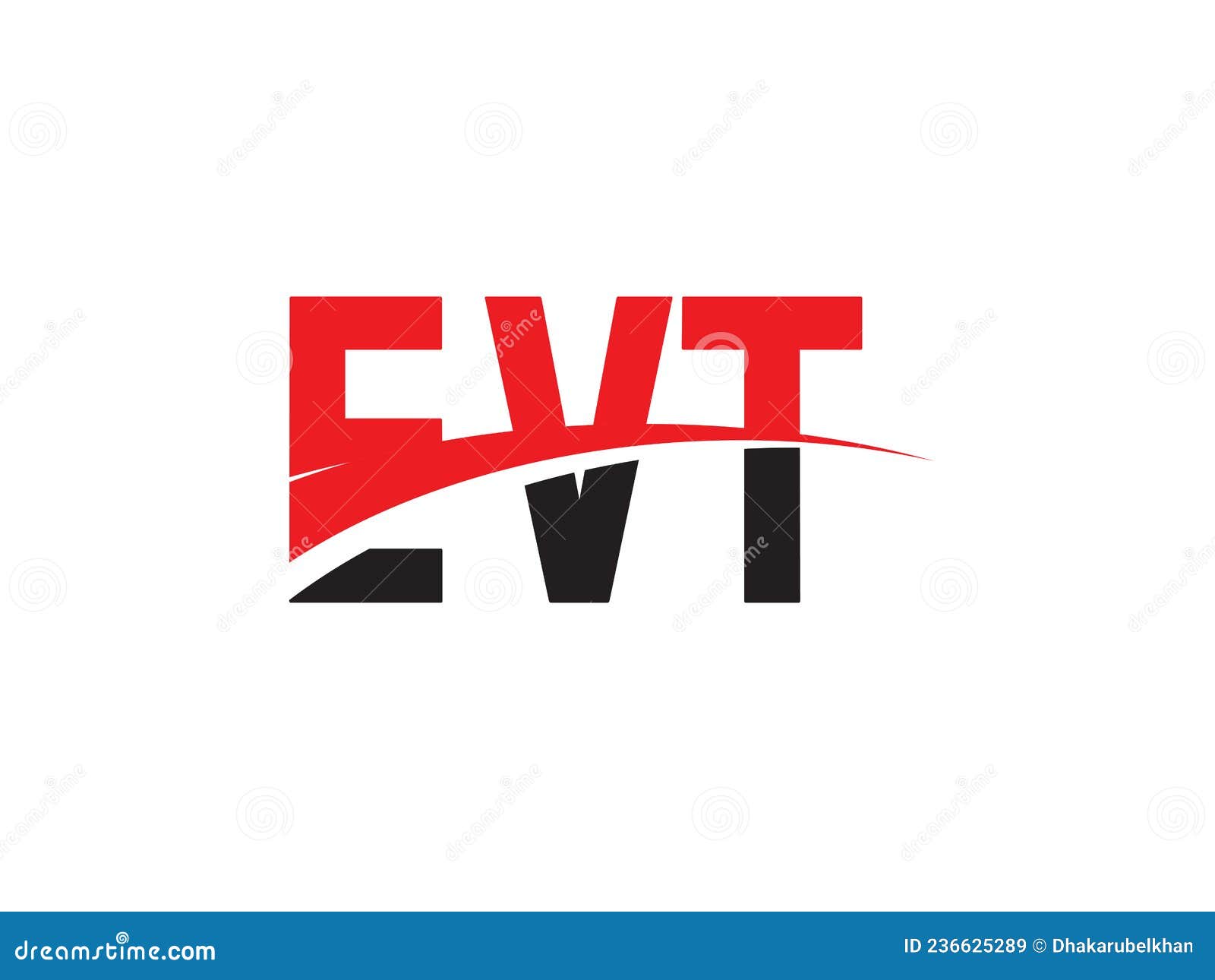 EVT Letter Initial Logo Design Vector Illustration Stock Vector ...