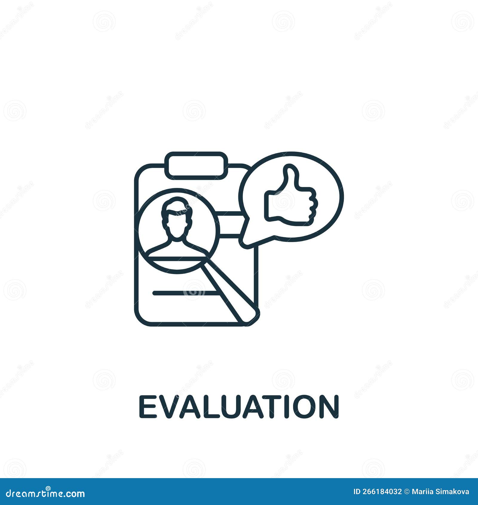 Evulation Icon. Monochrome Simple Talent Development Icon for Templates ...