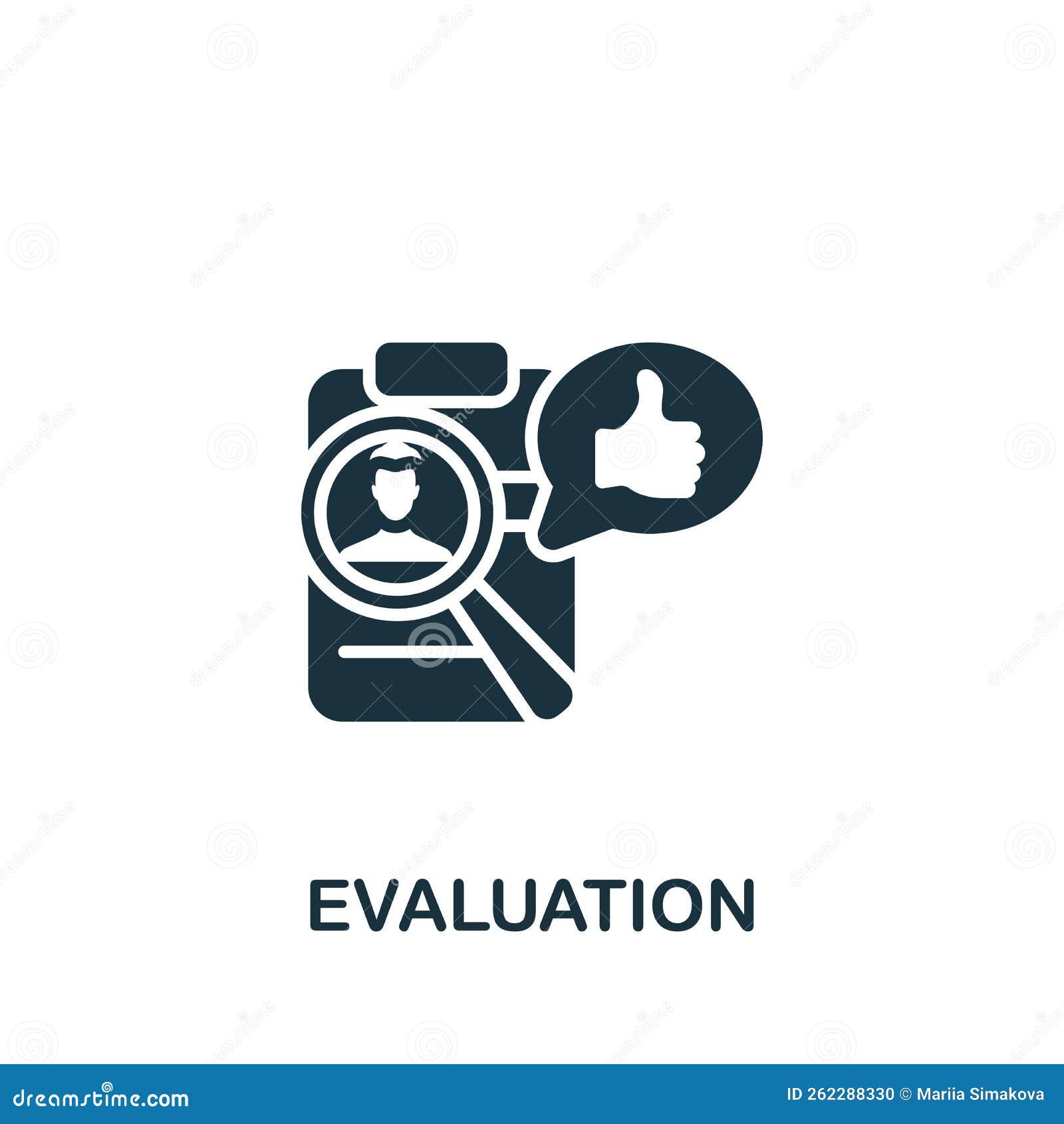 Evulation Icon. Monochrome Simple Talent Development Icon for Templates ...