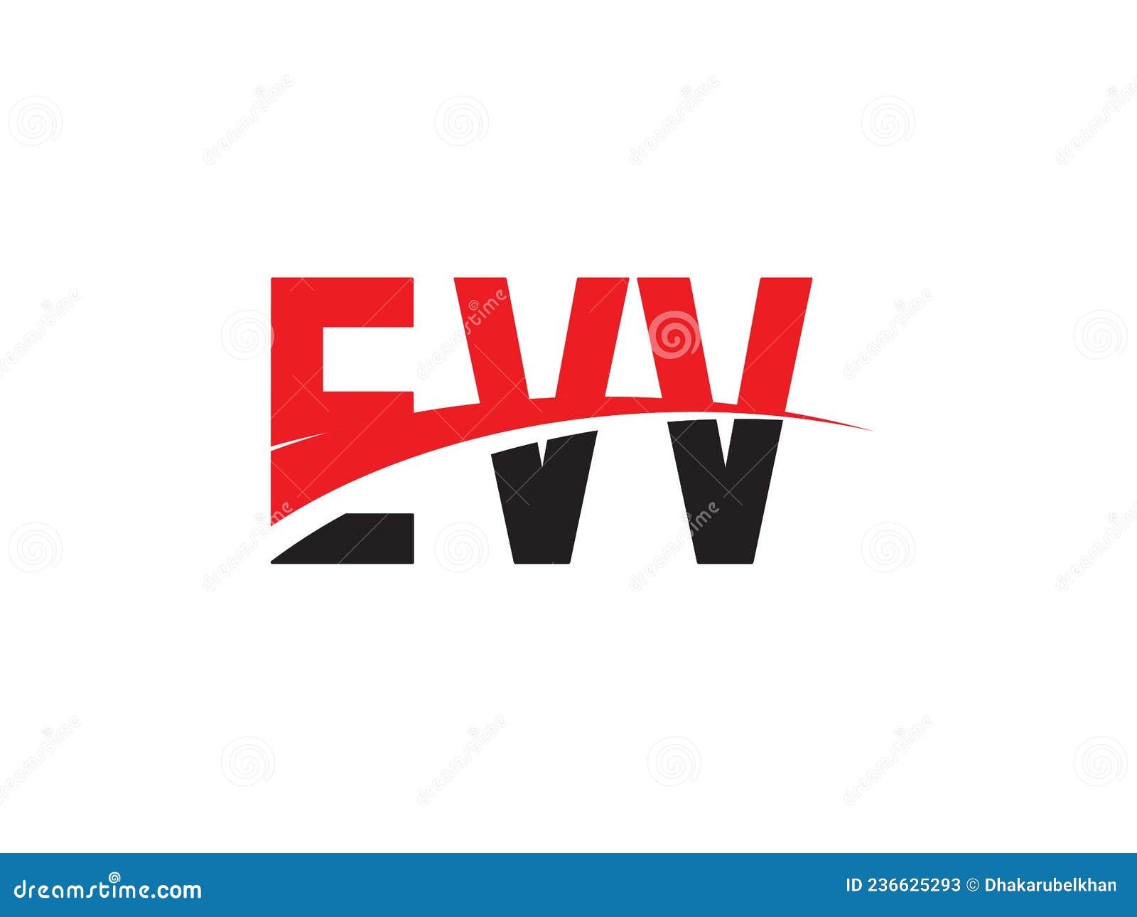 EVV Letter Initial Logo Design Vector Illustration Stock Vector ...