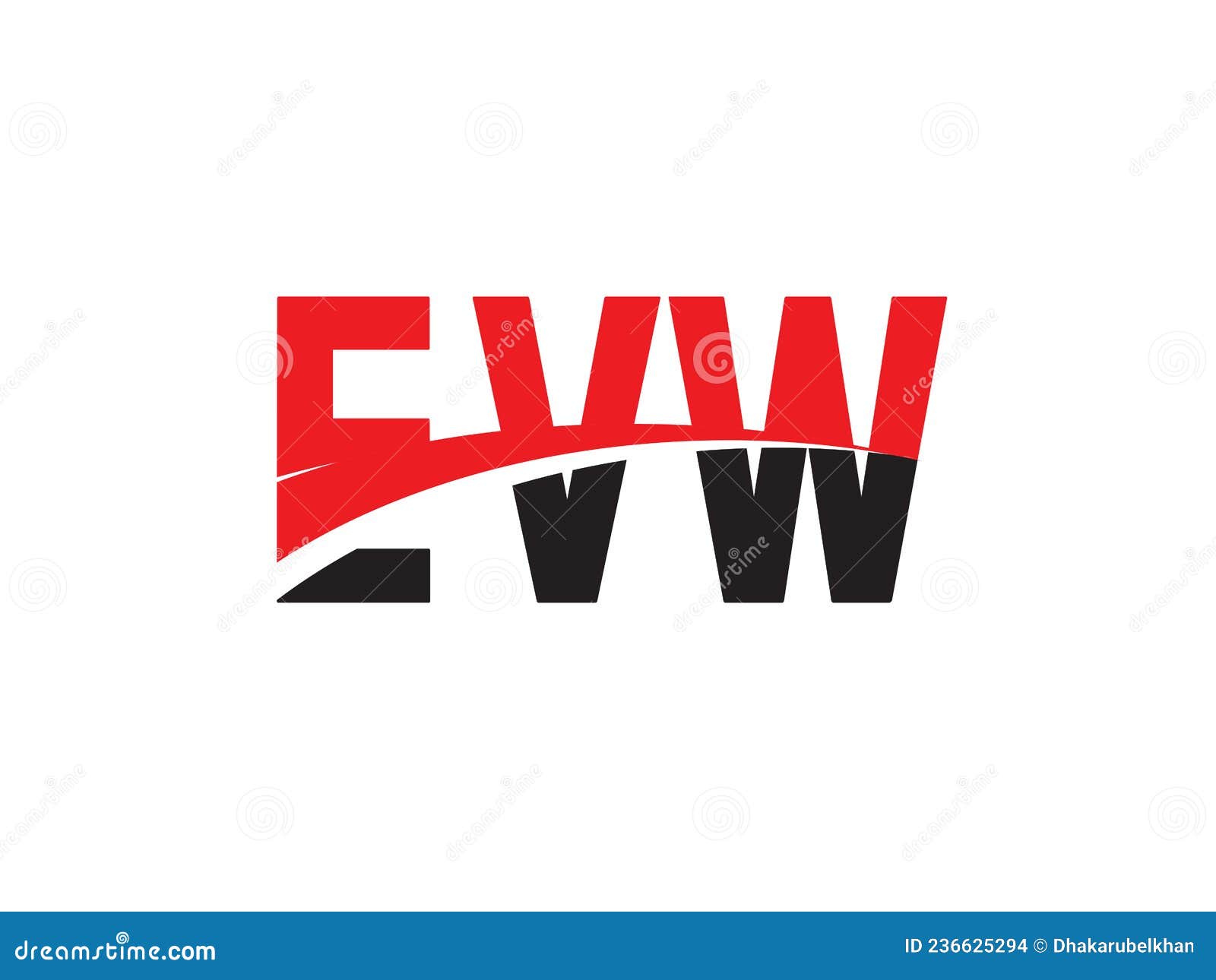 EVW Letter Initial Logo Design Vector Illustration Stock Vector ...