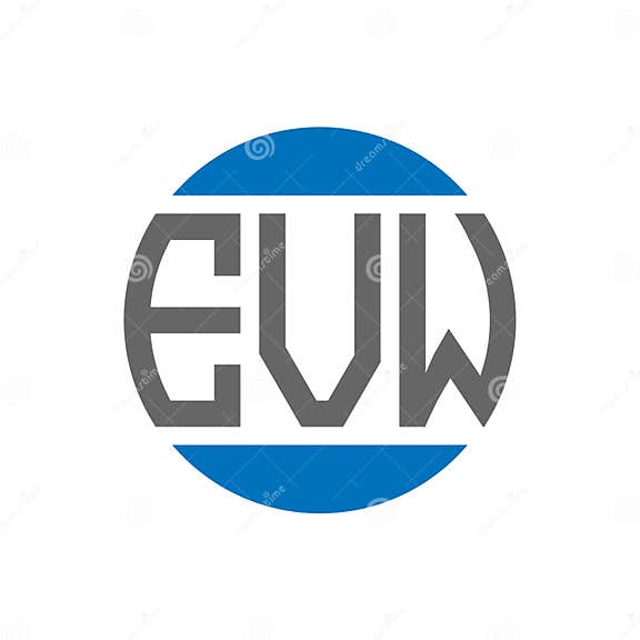 EVW Letter Logo Design on White Background. EVW Creative Initials ...