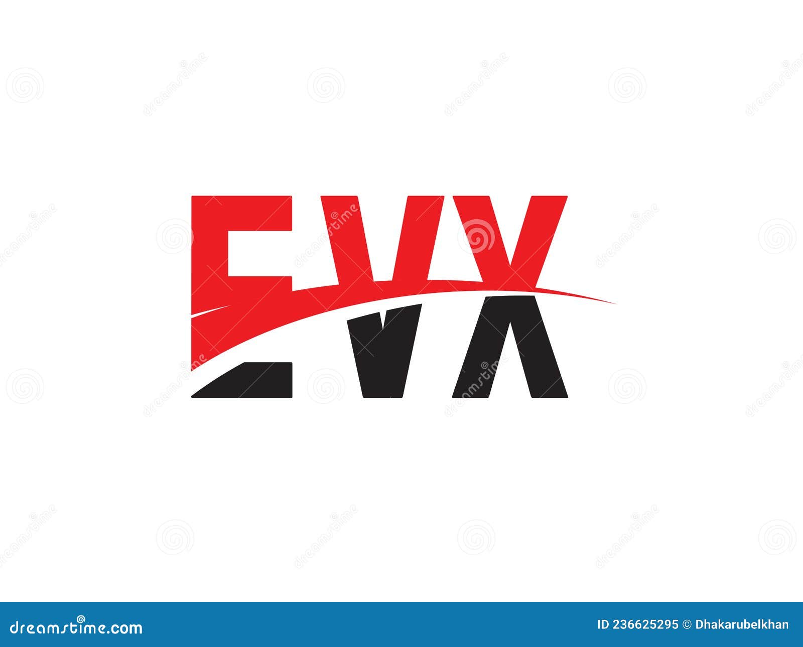 EVX Letter Initial Logo Design Vector Illustration Stock Vector ...