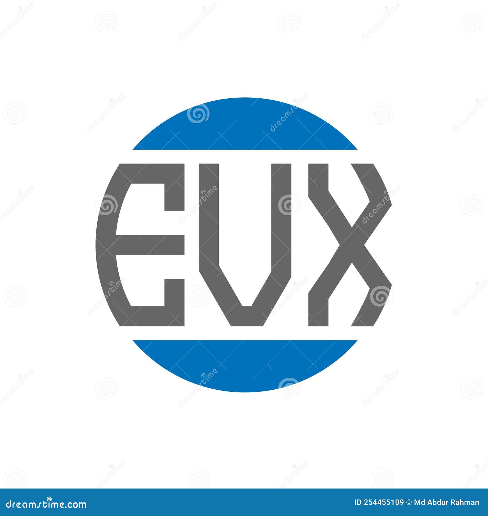 EVX Letter Logo Design on White Background. EVX Creative Initials ...