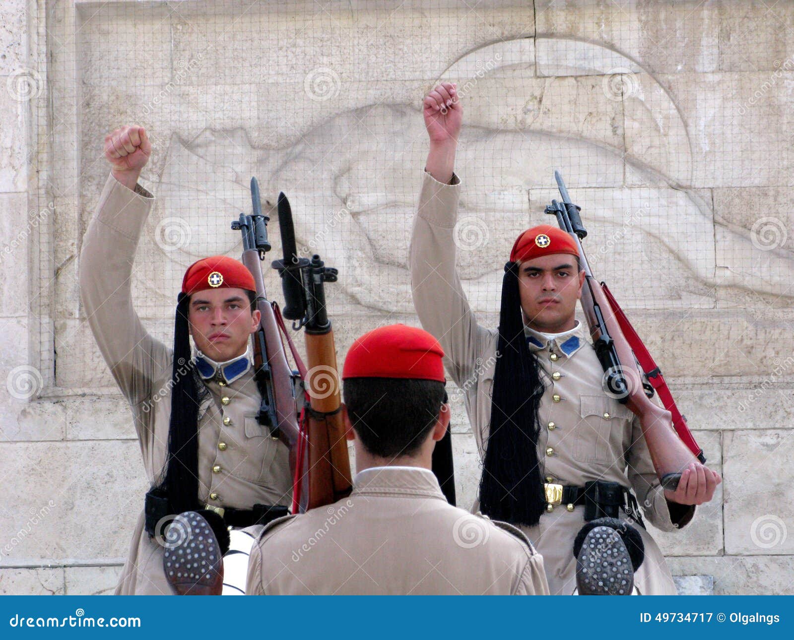 Evzones. Changing of Guard. Editorial Photography - Image of hands ...