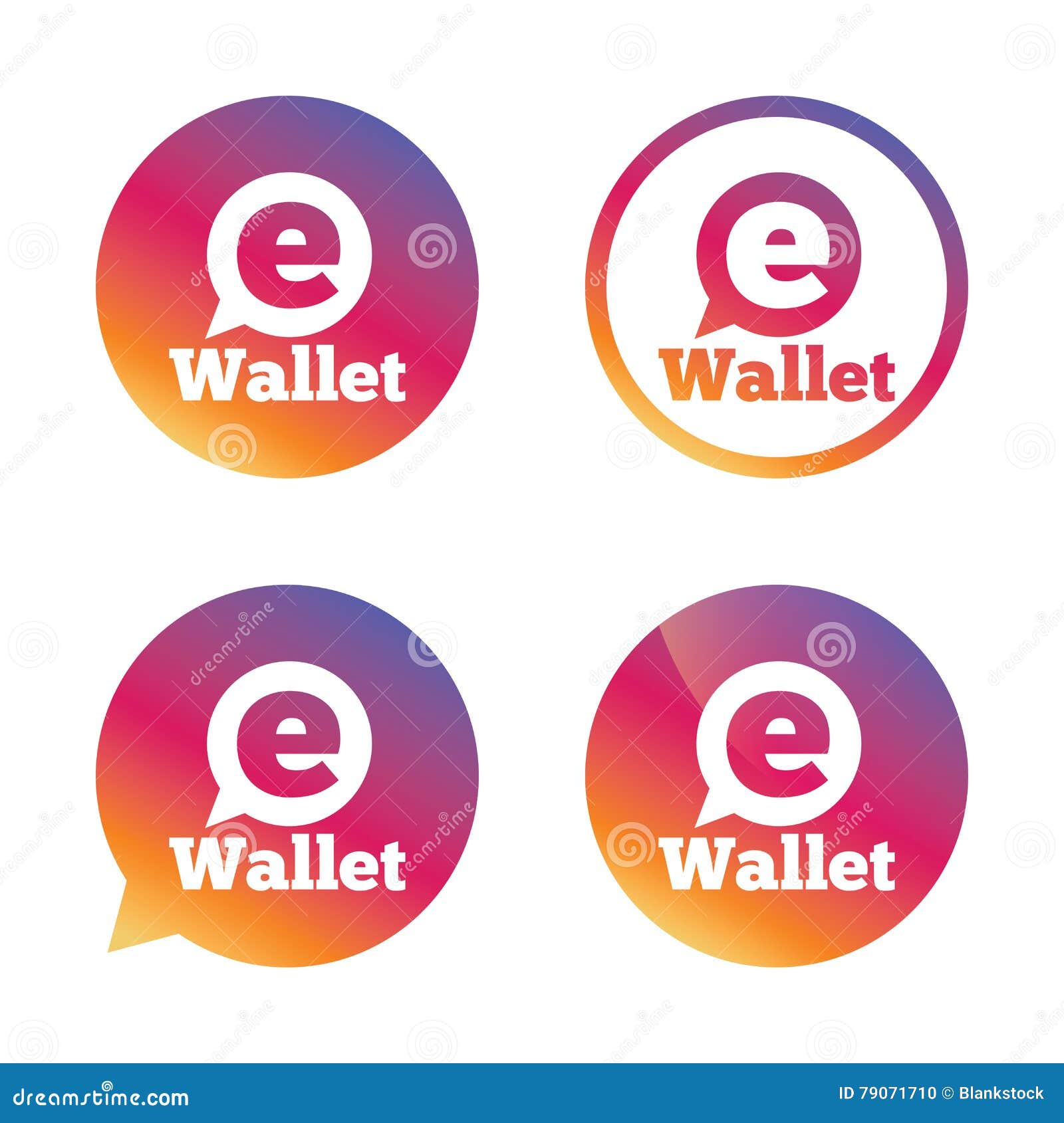 EWallet Sign Icon. Electronic Wallet Symbol Stock Vector - Illustration ...