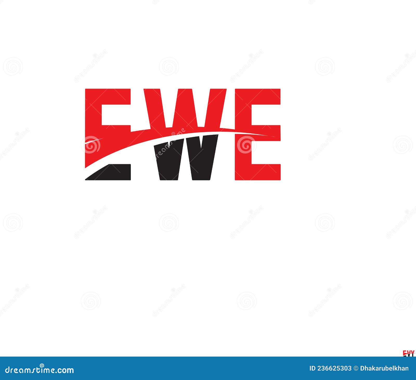 EWE Letter Initial Logo Design Vector Illustration Stock Vector ...