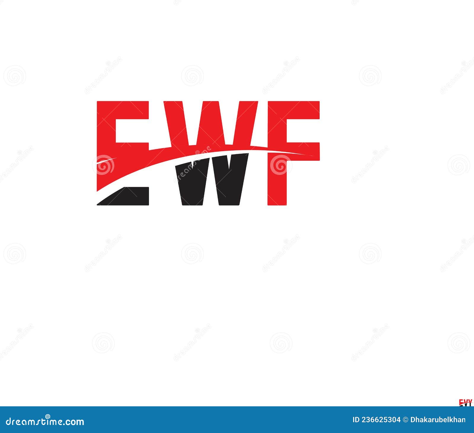 EWF Letter Initial Logo Design Vector Illustration Stock Vector ...