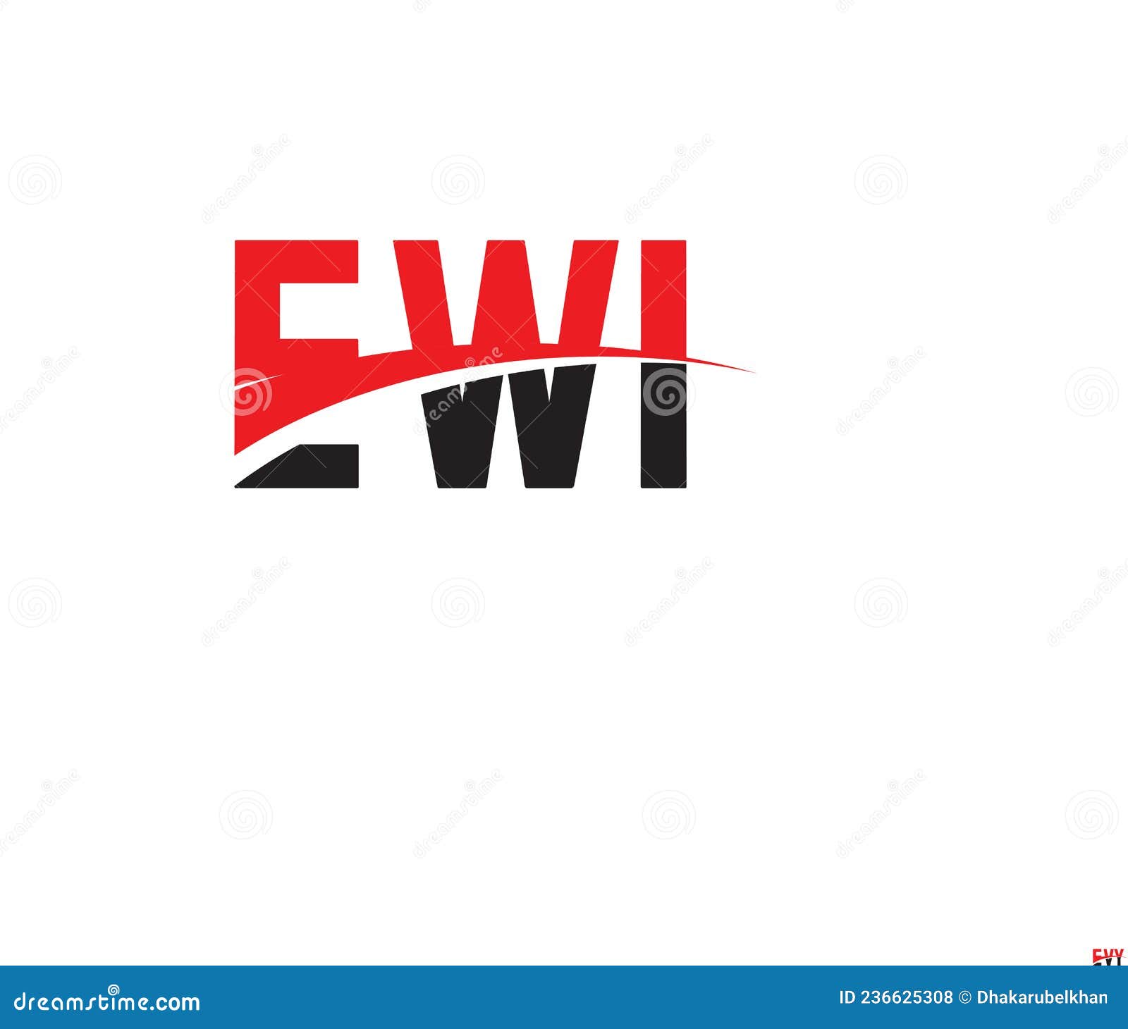 EWI Letter Initial Logo Design Vector Illustration Stock Vector ...