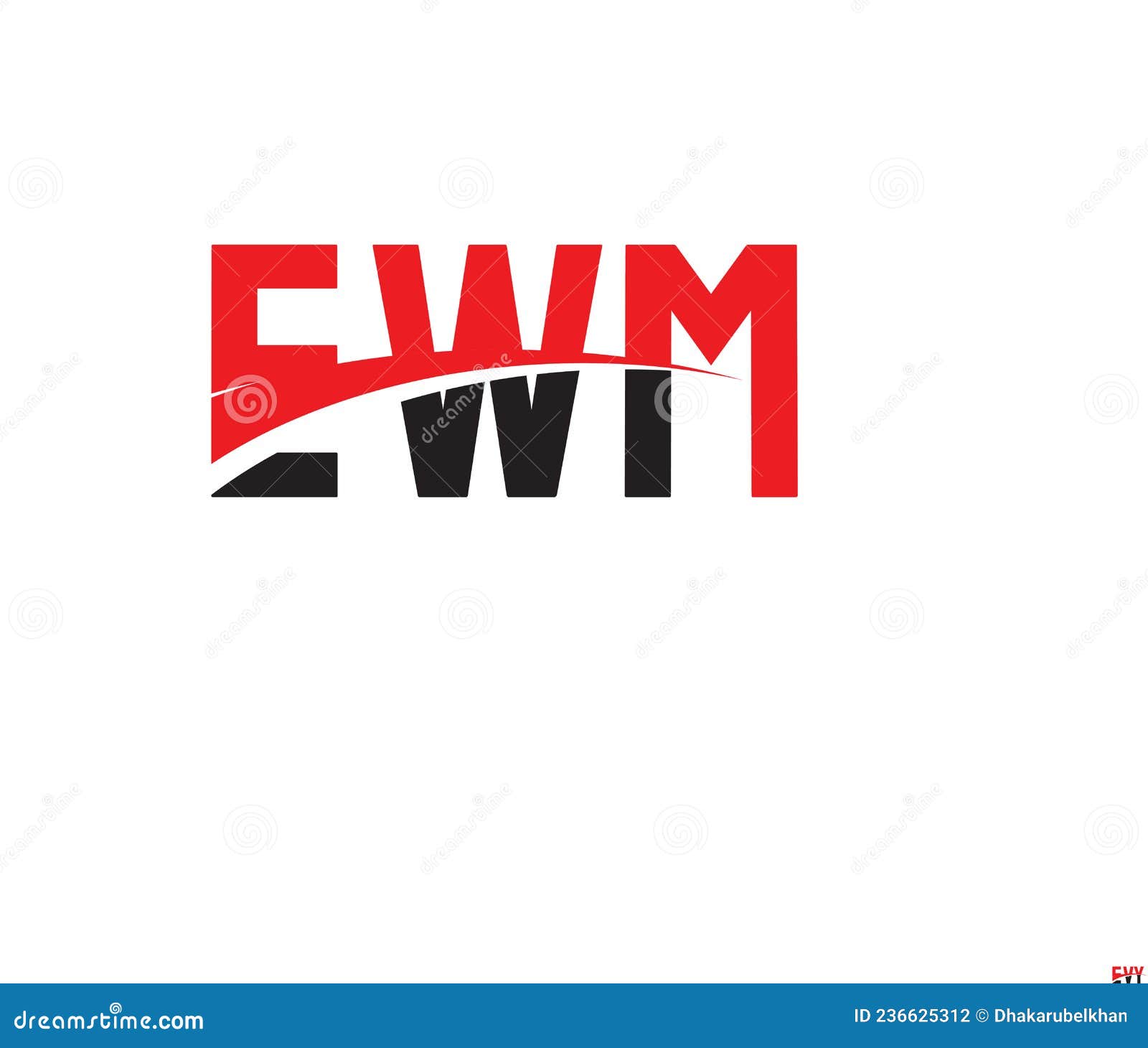 EWM Letter Initial Logo Design Vector Illustration Stock Vector ...
