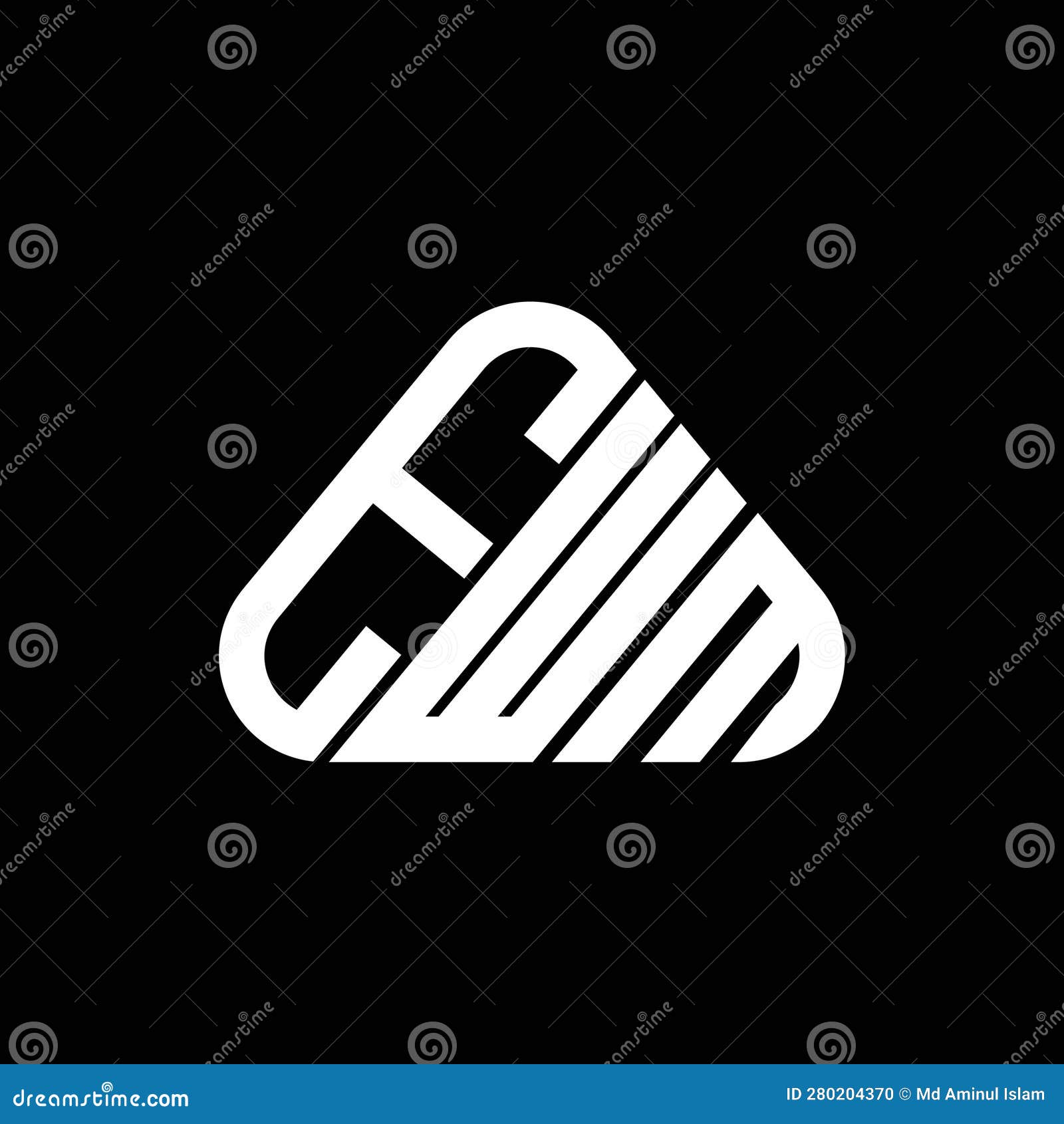 EWM Letter Logo Creative Design with Vector Graphic, EWM Simple and ...