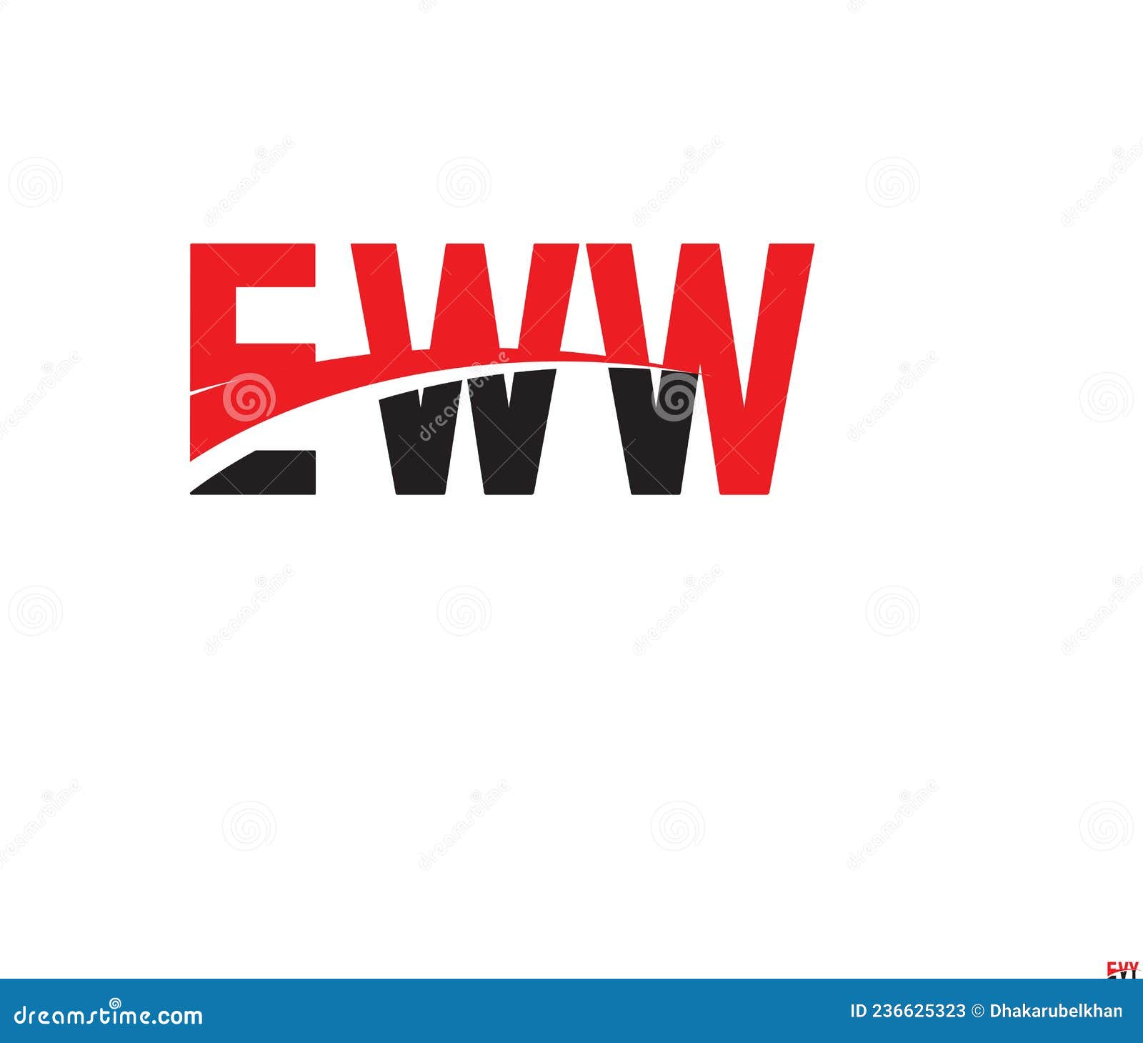 EWW Letter Initial Logo Design Vector Illustration Stock Vector ...