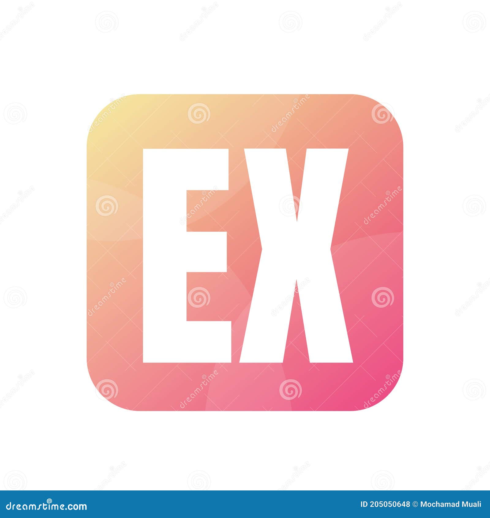 EX Letter Logo Design with Simple Style Stock Vector - Illustration of ...