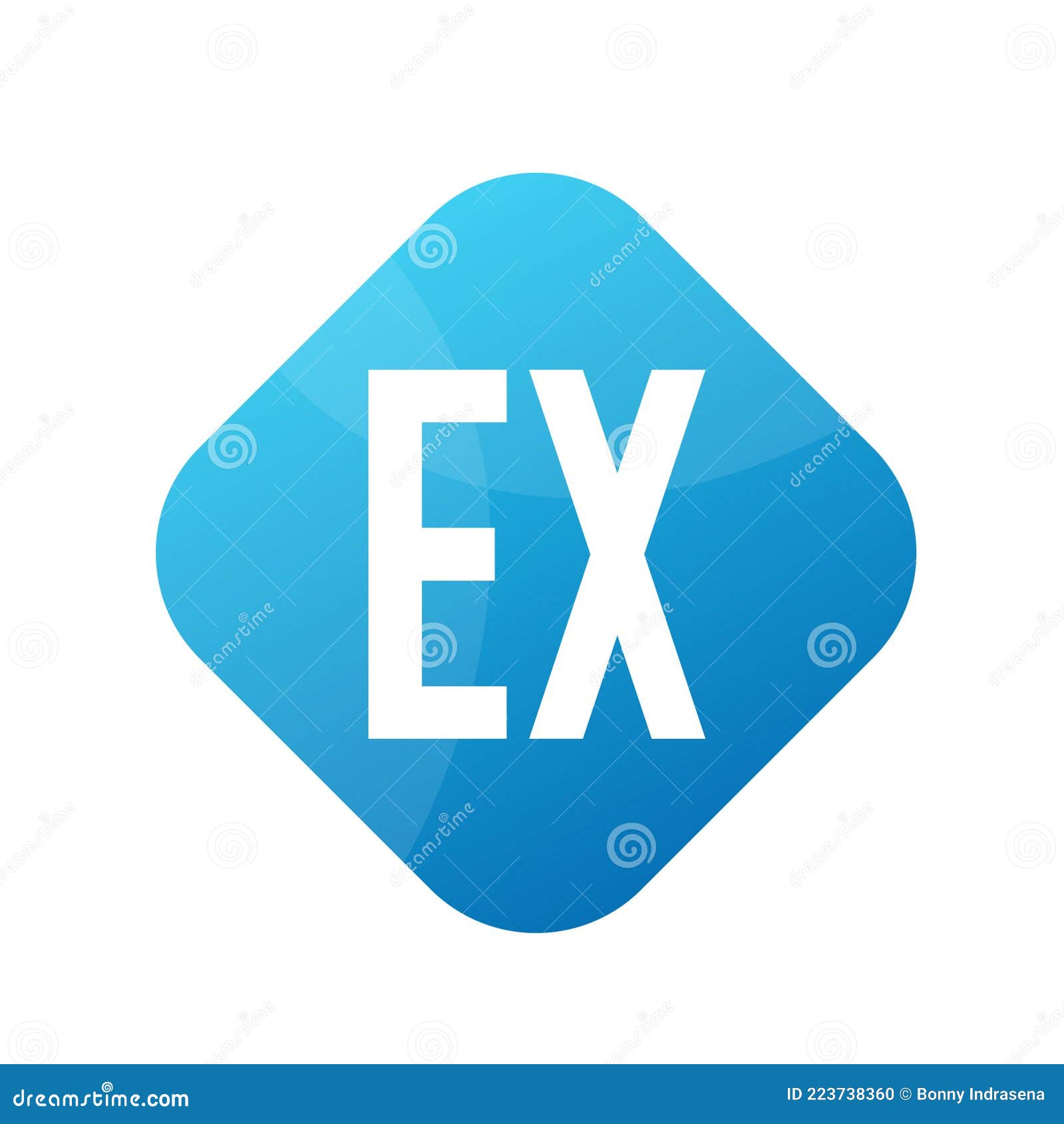 EX Letter Logo Design with Simple Style Stock Vector - Illustration of ...