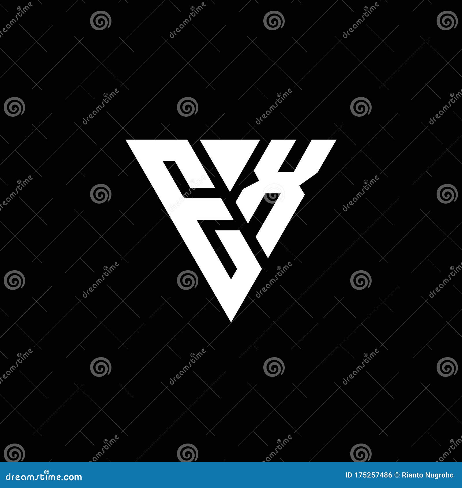 EX Logo Letter Monogram with Triangle Shape Design Template Stock ...