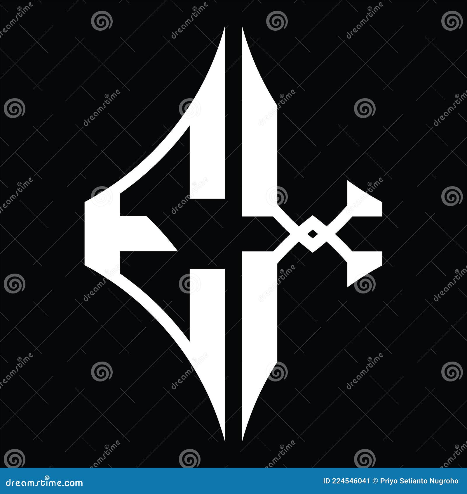 EX Logo Monogram with Diamond Shape Design Template Stock Vector ...