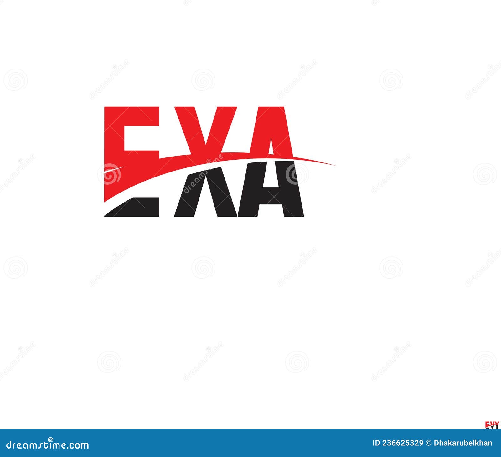 EXA Letter Initial Logo Design Vector Illustration Stock Vector ...