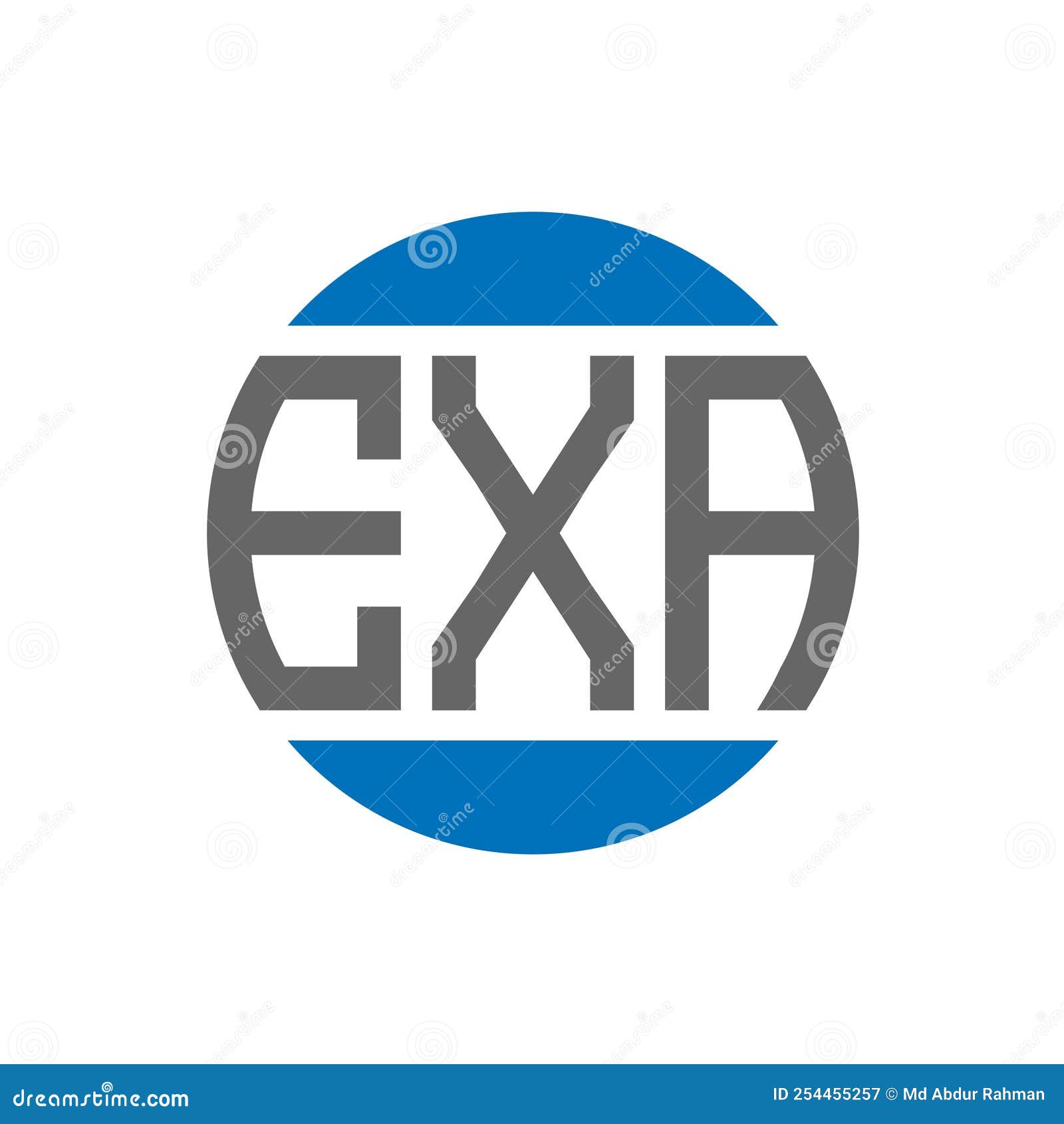 EXA Letter Logo Design on White Background. EXA Creative Initials ...
