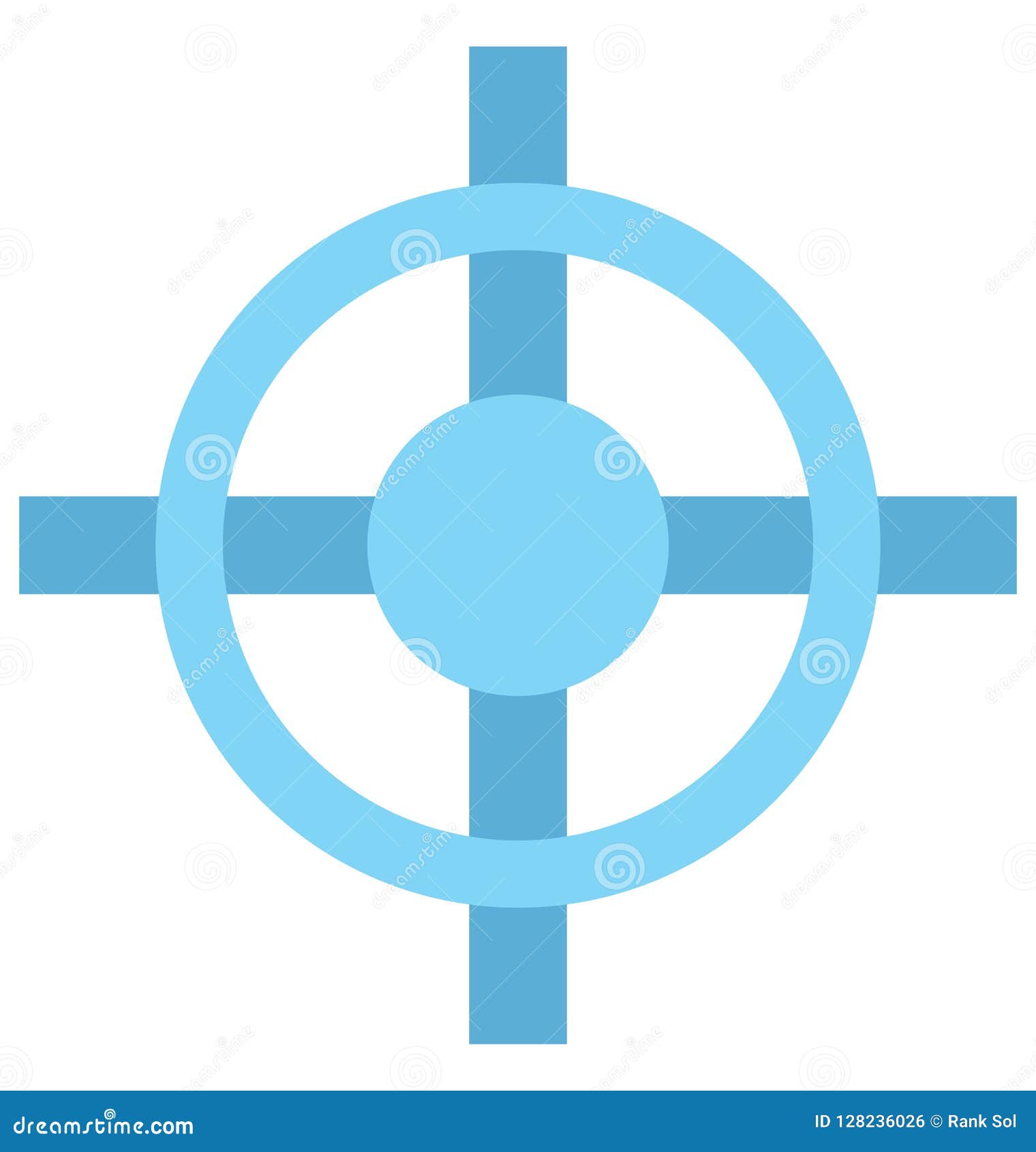 Exact Location Colored Vector Illustration Stock Vector - Illustration ...