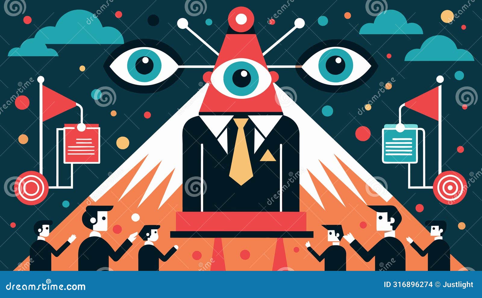 The Mastermind Behind The Scenes. Two Businessmen Handshake For The New ...