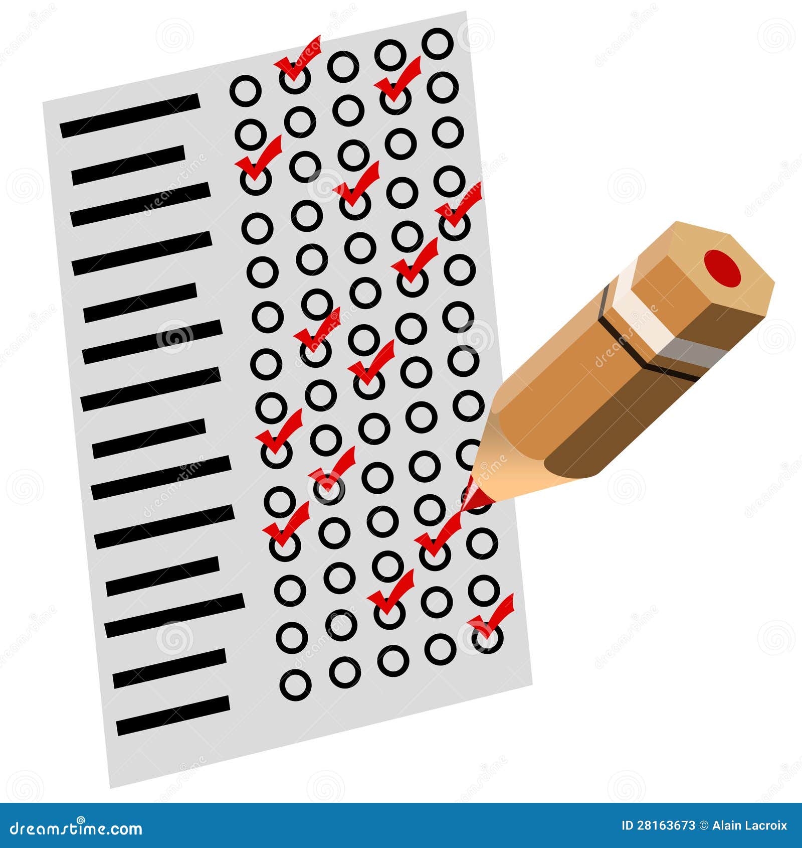 Multiple Choice Test Clip Art