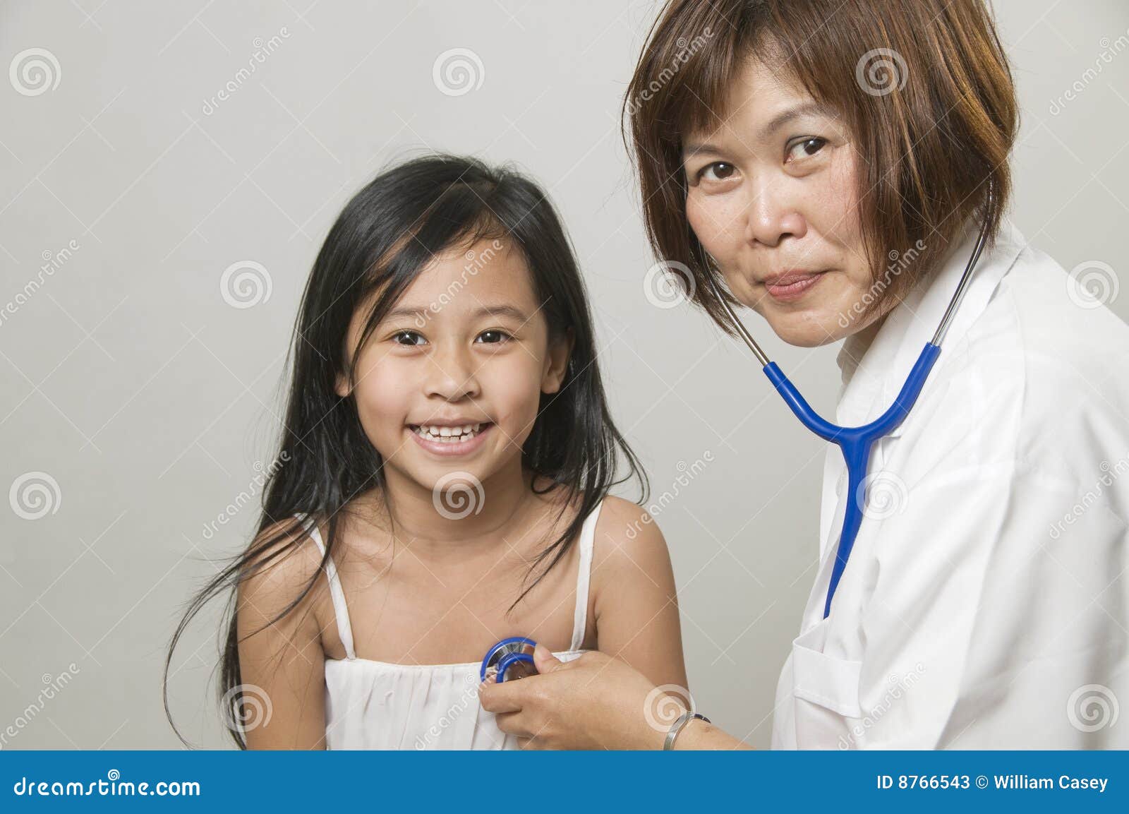 Exam for child stock image. Image of lady, medicine, smiling - 8766543