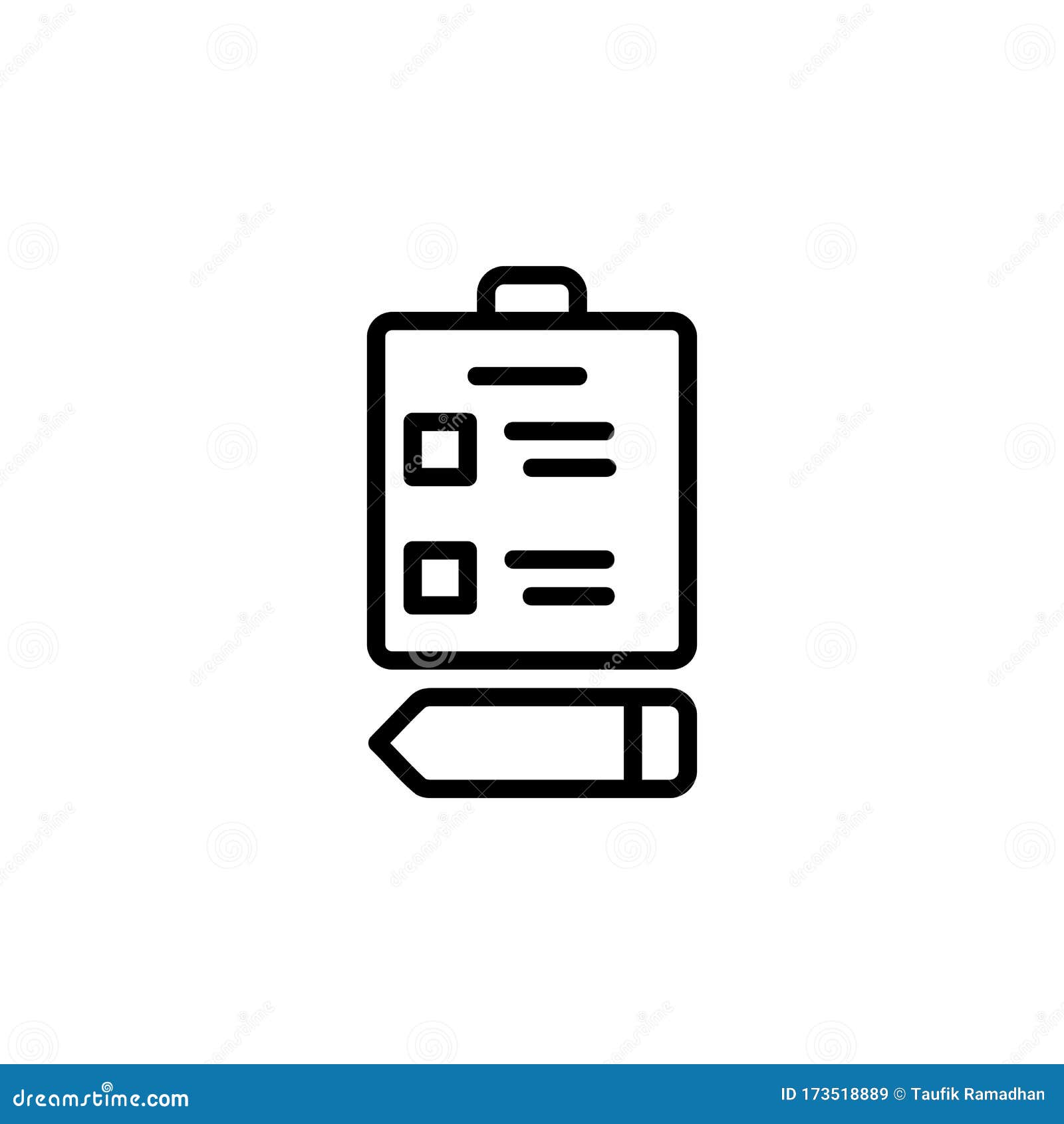 Exam Icon. Online Learning Icon. Perfect for Application, Web, Logo and ...