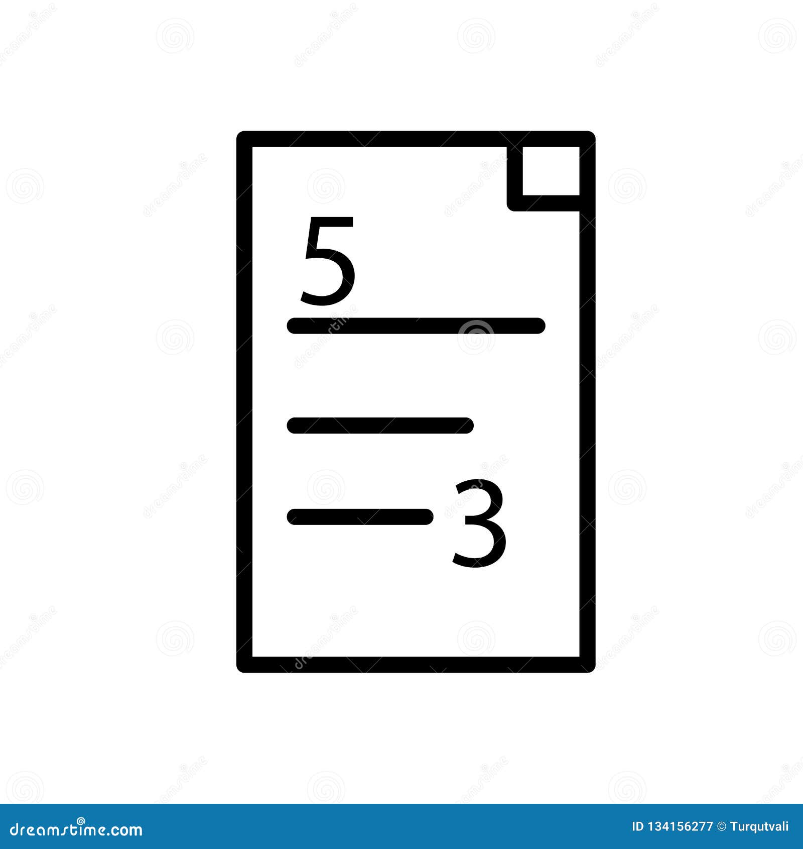 Exam Icon Vector Isolated on White Background, Exam Sign , Line and ...