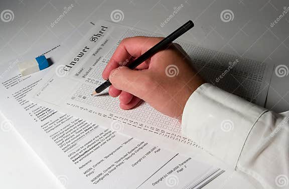 Exam paper 4 stock photo. Image of paper, anxiety, elimination - 315440