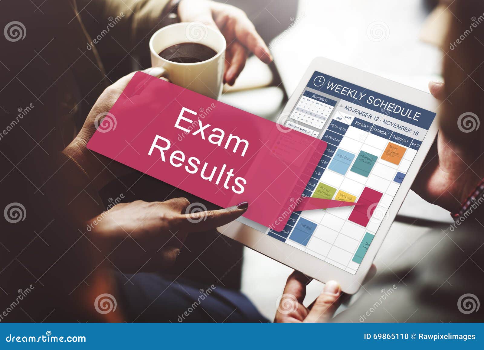 Exam Results Schedule Reminder Report Concept Stock Photo - Image of ...