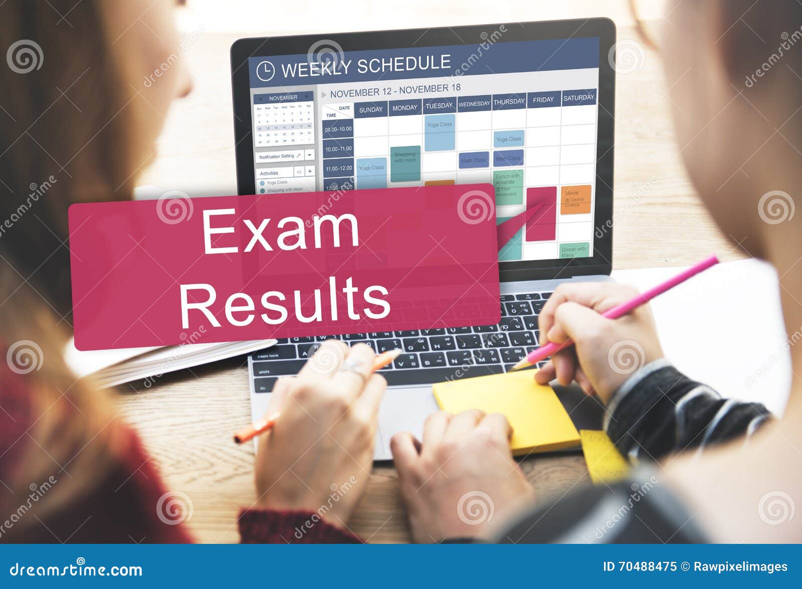 Exam Results Schedule Reminder Report Concept Stock Image - Image of ...