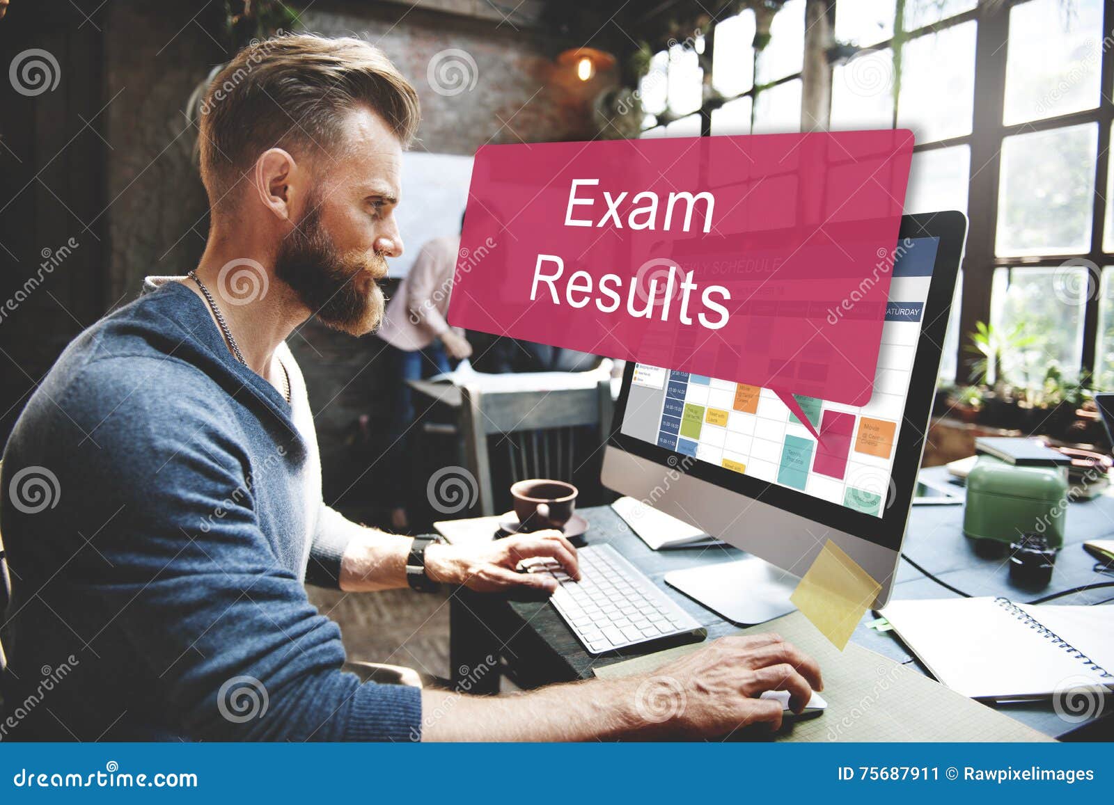 Exam Results Schedule Reminder Report Concept Stock Image - Image of ...