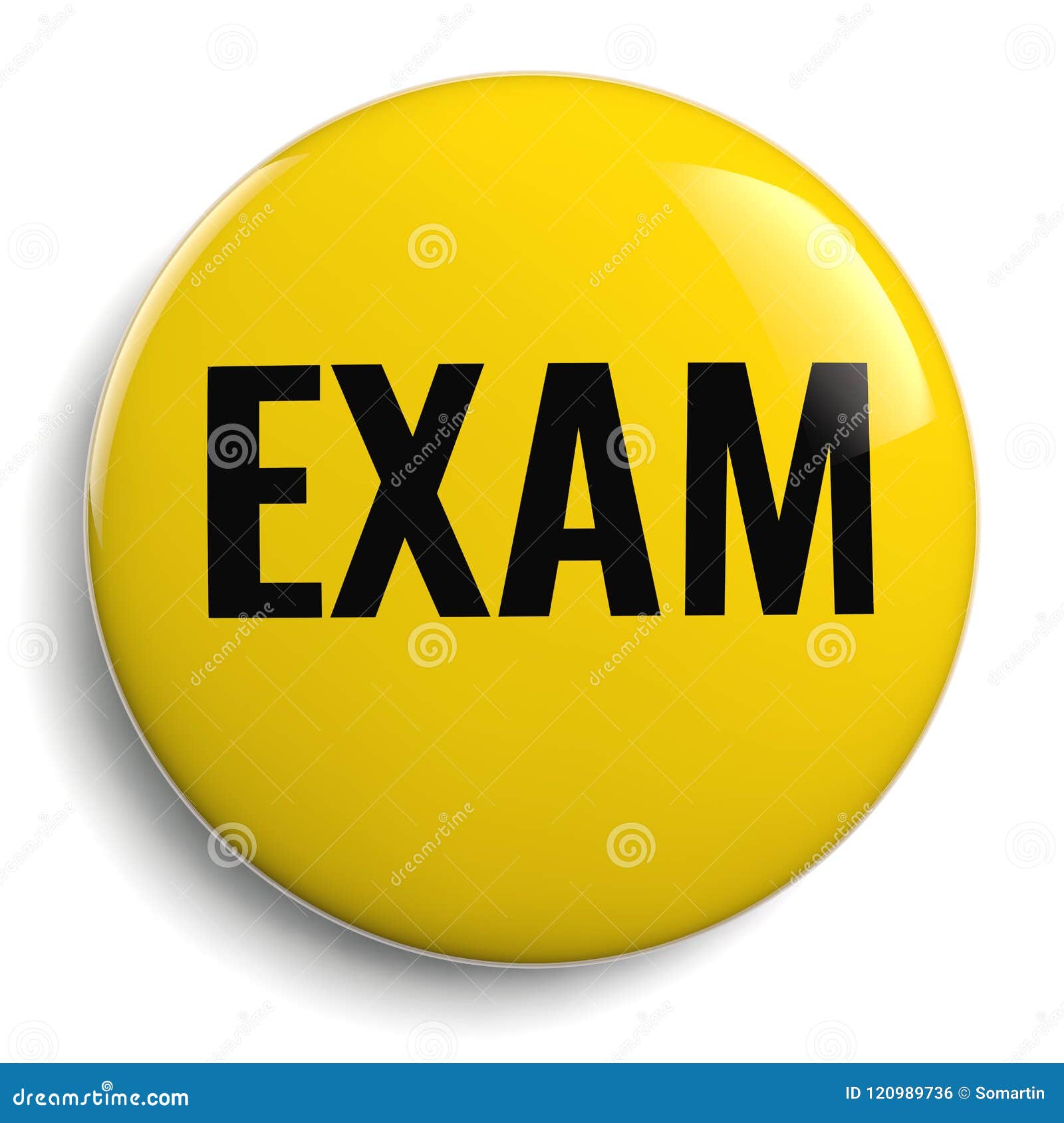 Exam Round Symbol Isolated stock illustration. Illustration of banner ...