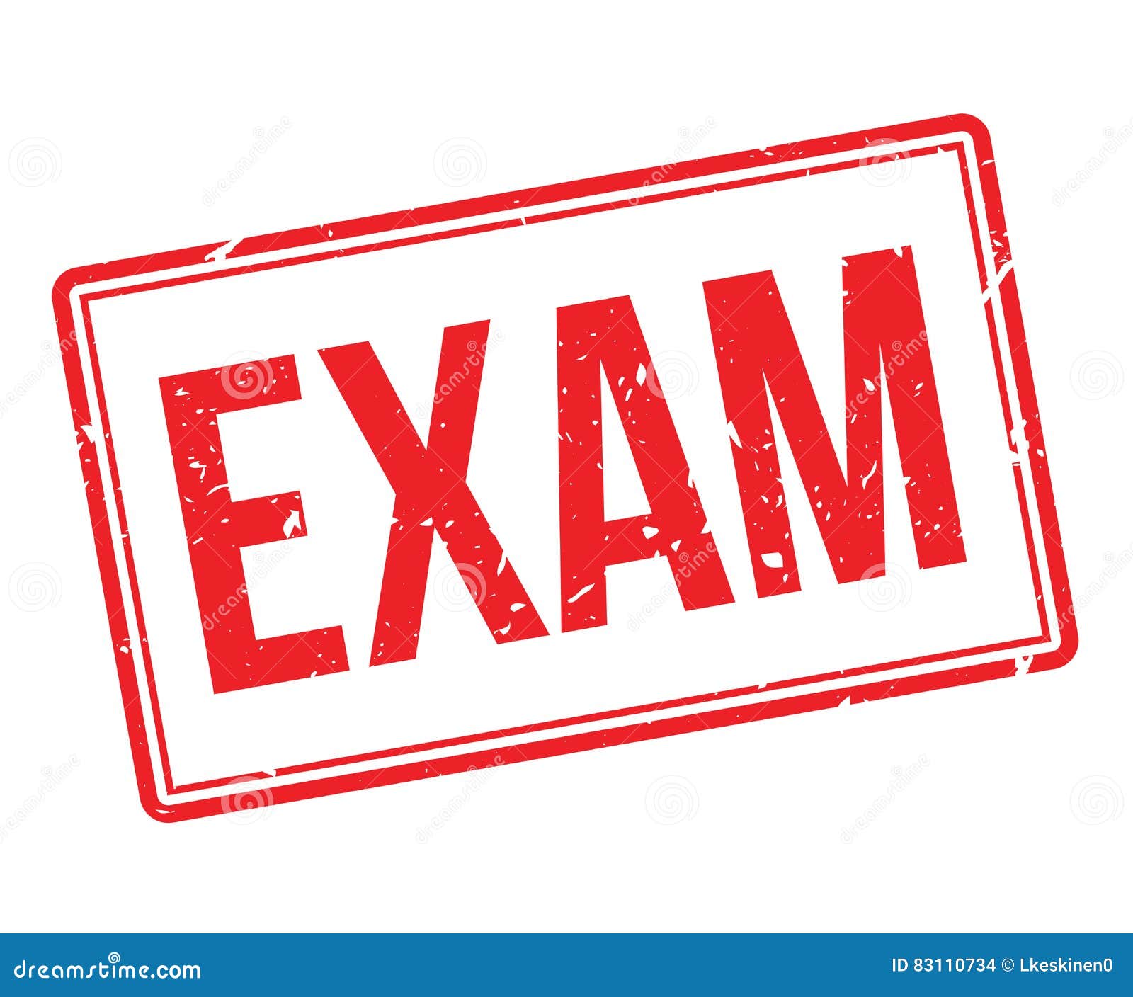 Exam rubber stamp stock vector. Illustration of life - 83110734