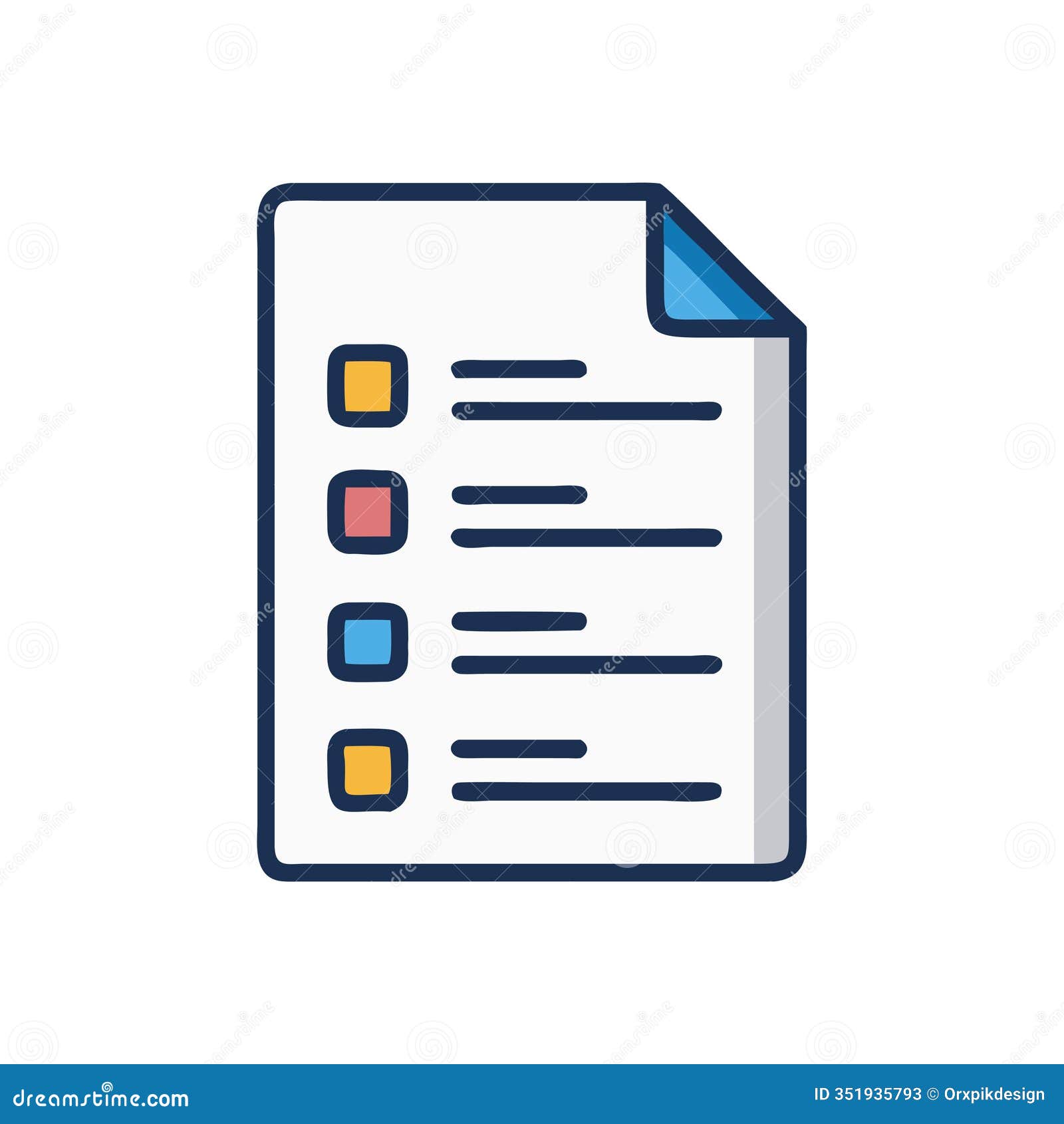 Exam Sheet Icon for Testing Stock Vector - Illustration of icon ...