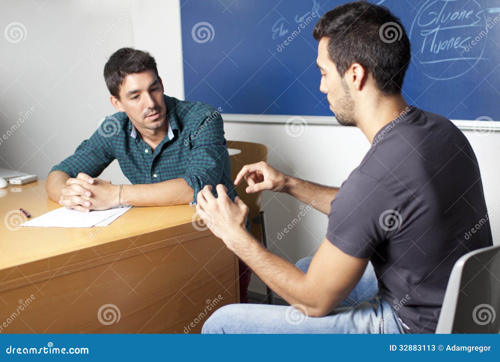 Exam situation stock image. Image of nervous, school - 32883113