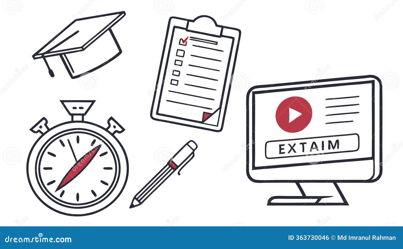 Exam Time, Handout And Location Icons Set. Wine Glass Sign. Checklist ...