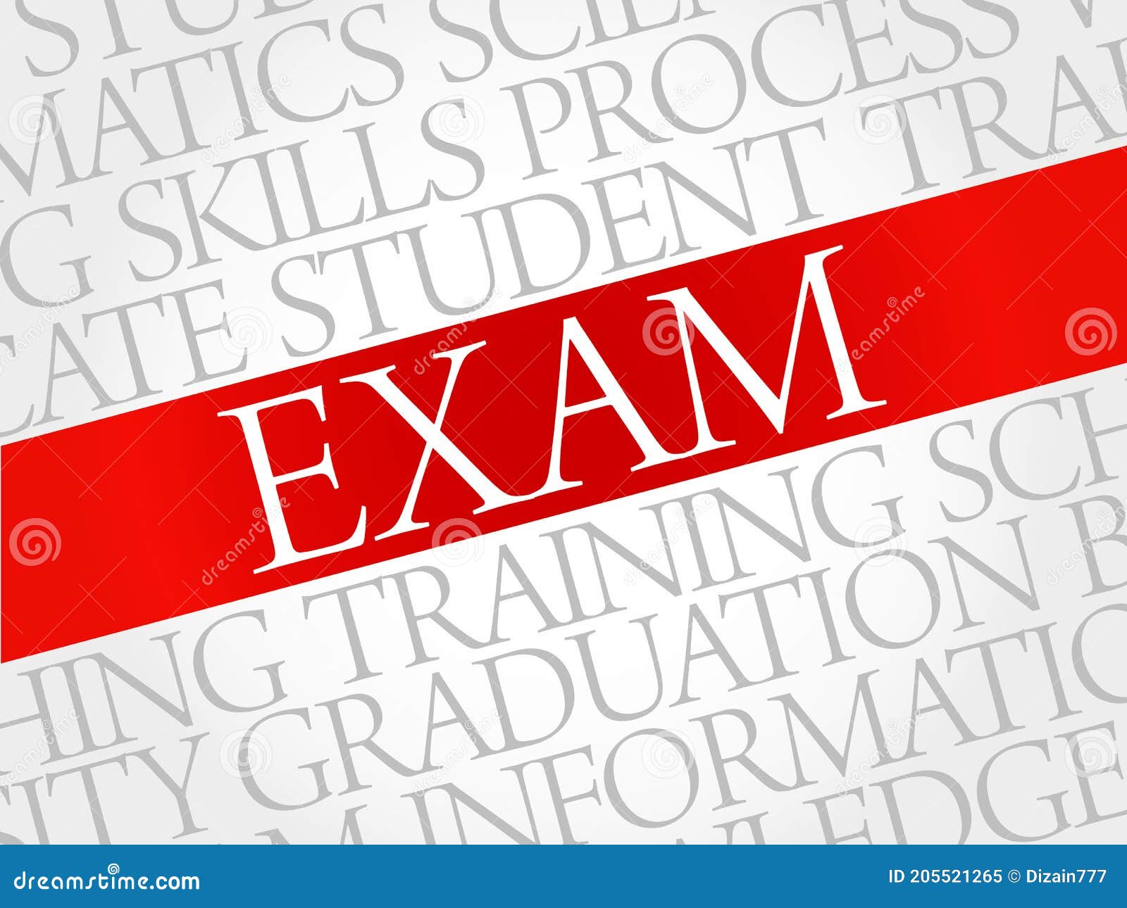 EXAM. Word cloud stock illustration. Illustration of concept - 205521265