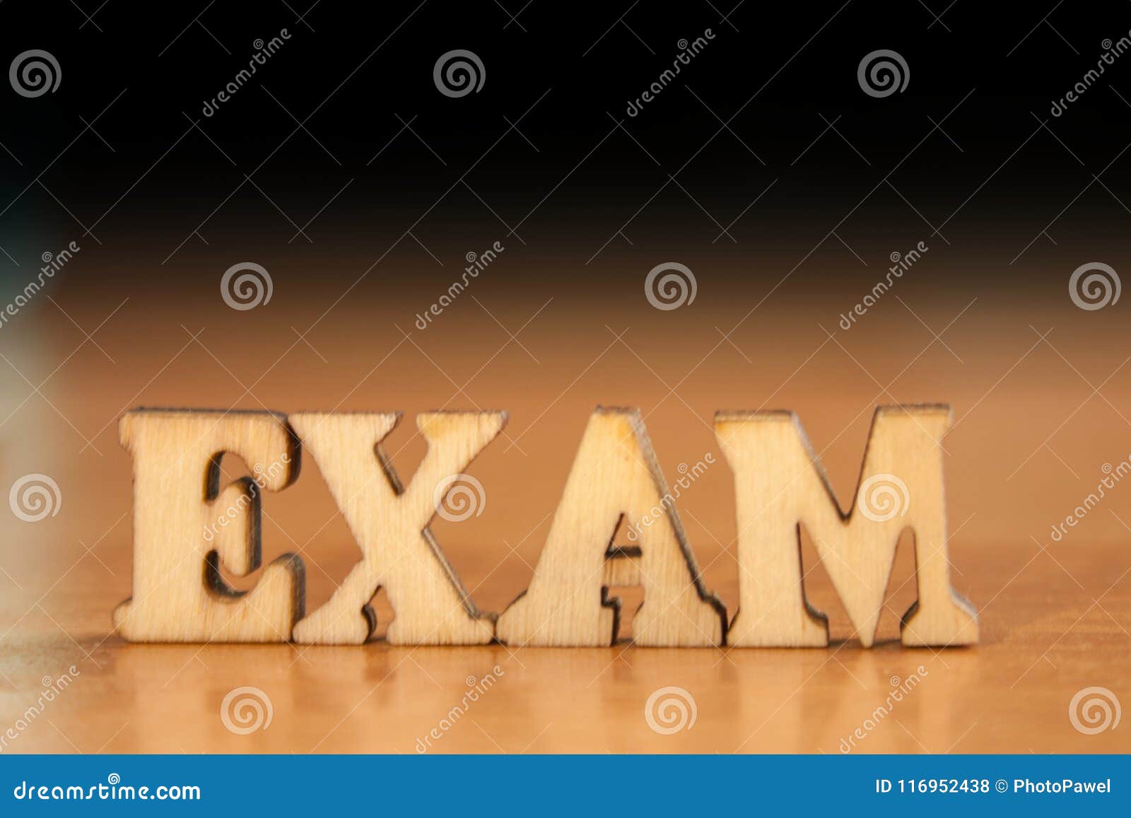 Examen de la palabra foto de archivo. Imagen de examen - 116952438