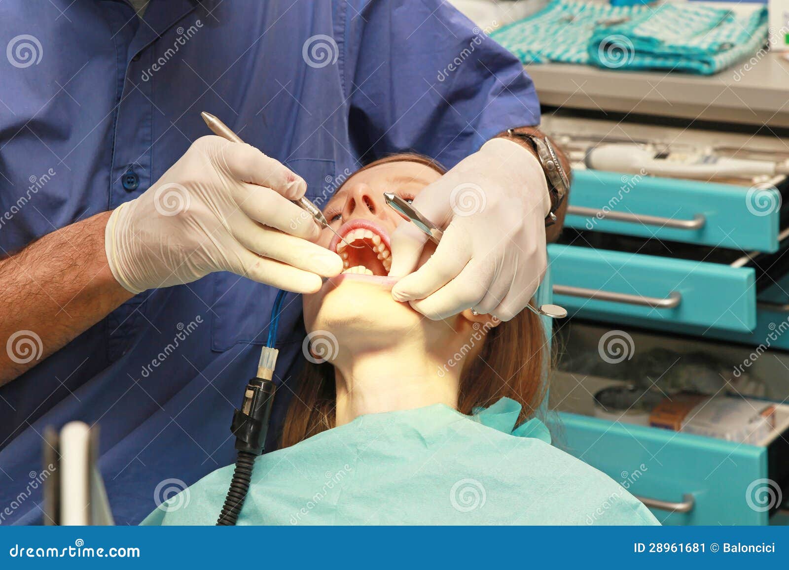 Examination dentist stock image. Image of mouth, orthodontist - 28961681