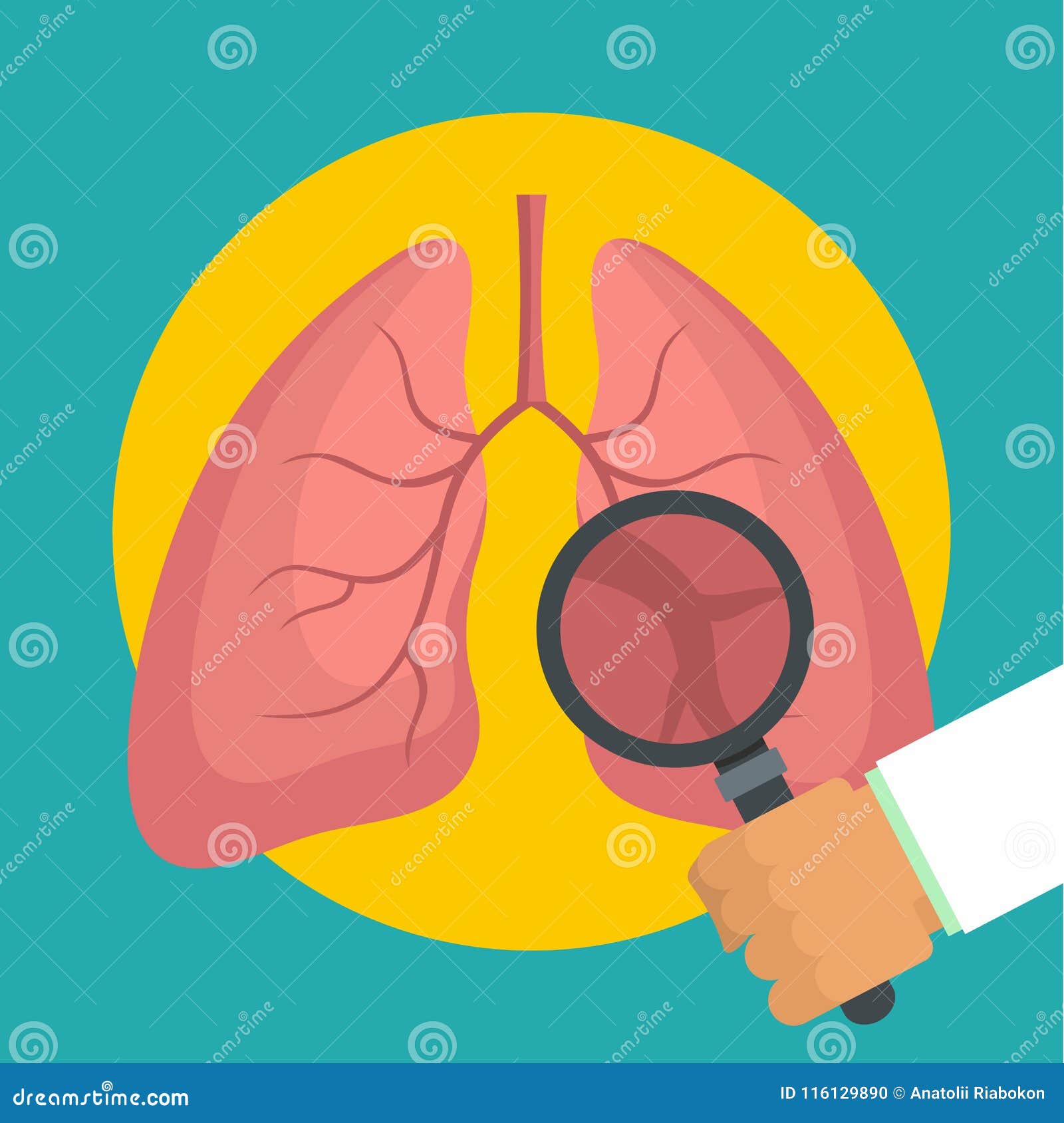 Examination of Lungs Icon, Flat Style Stock Vector - Illustration of ... Examination of Lungs Icon, Flat Style Stock Vector - Illustration of ...