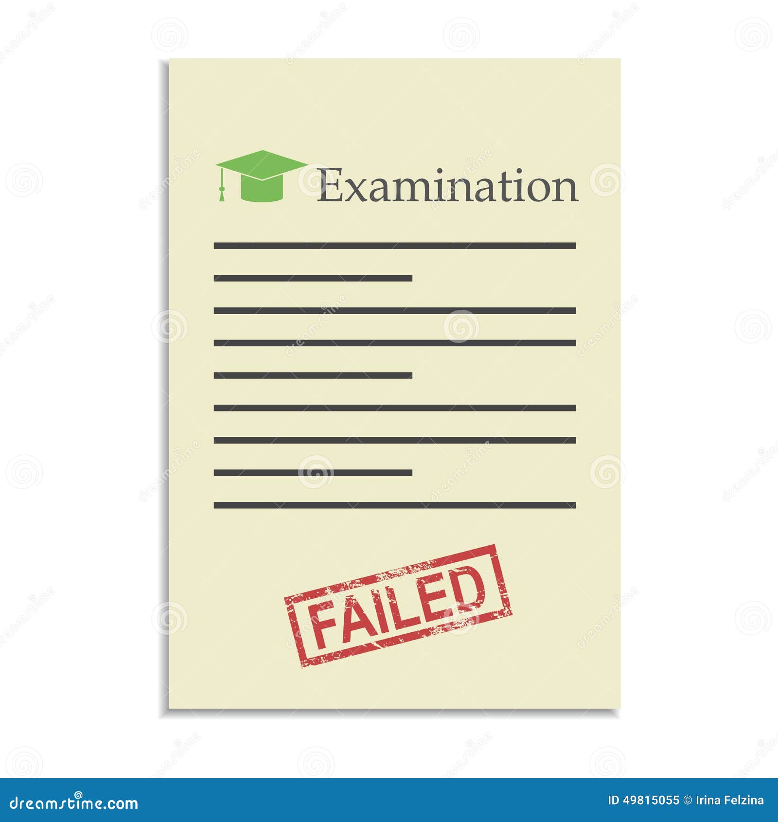 Examination Paper Vector Illustration Featuring An Online Exam, Answer ...