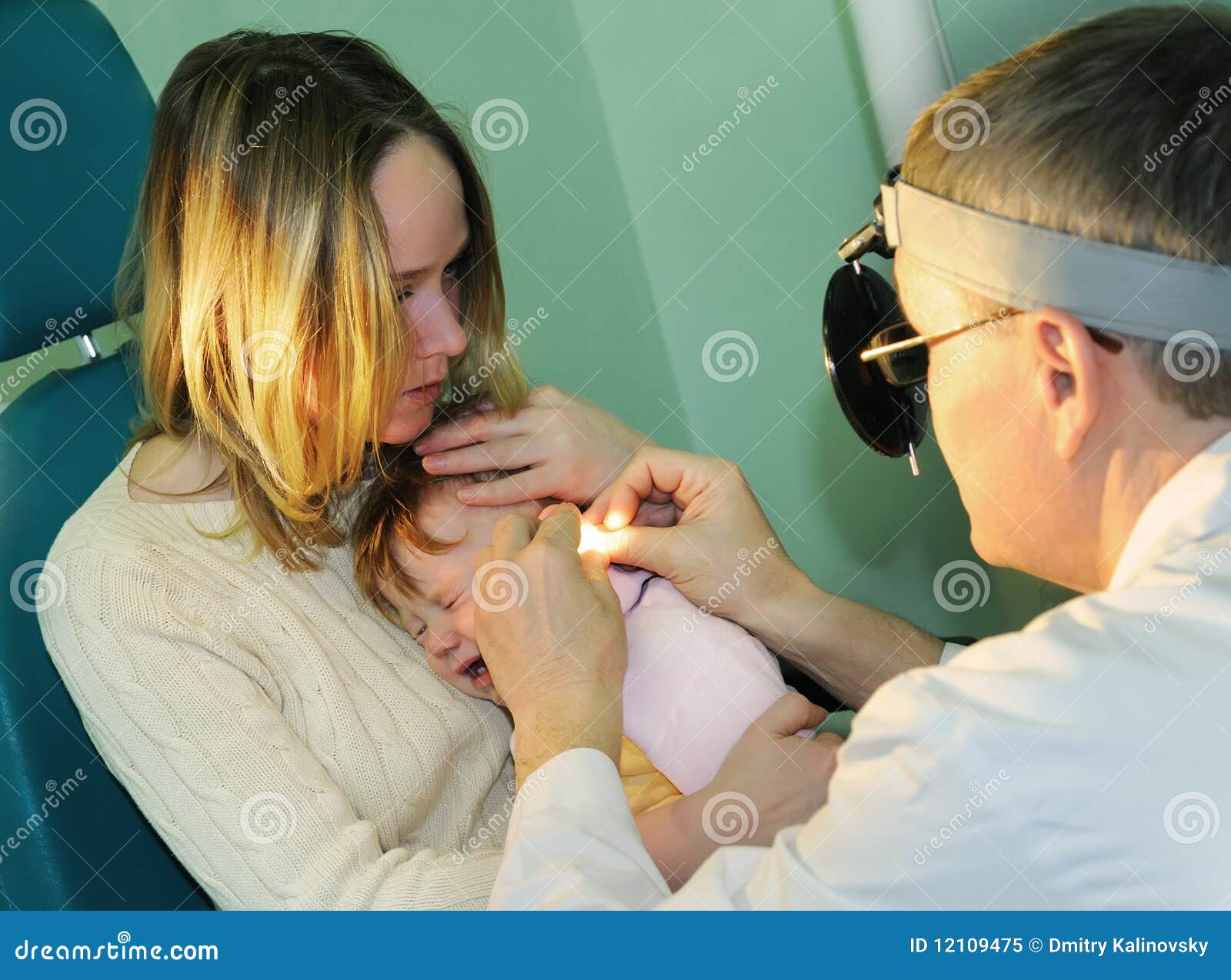 Examination Procedure at a Doctor Stock Image - Image of examining ...