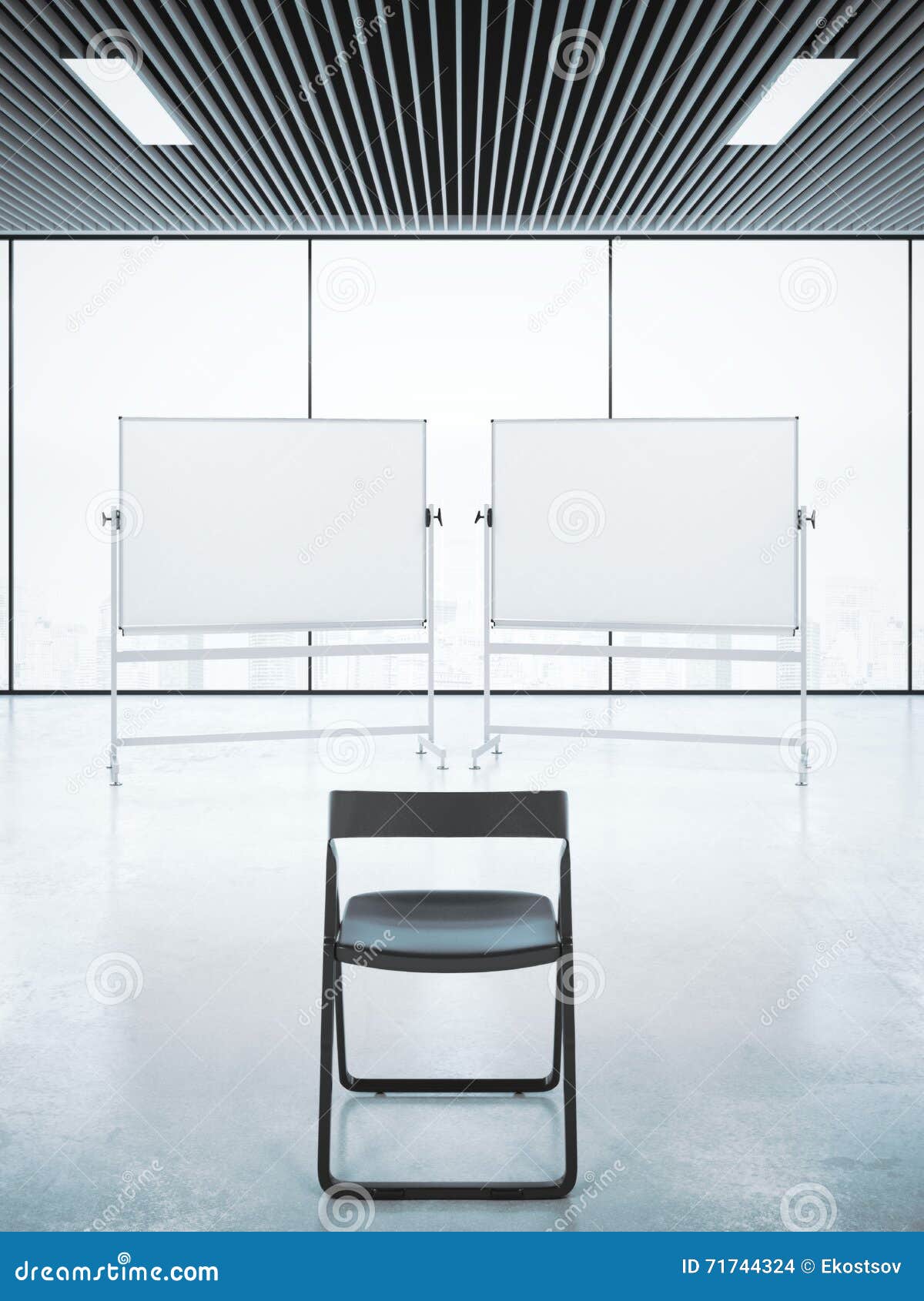 Examination Room with Two Blank Whiteboards . 3d Rendering Stock ...