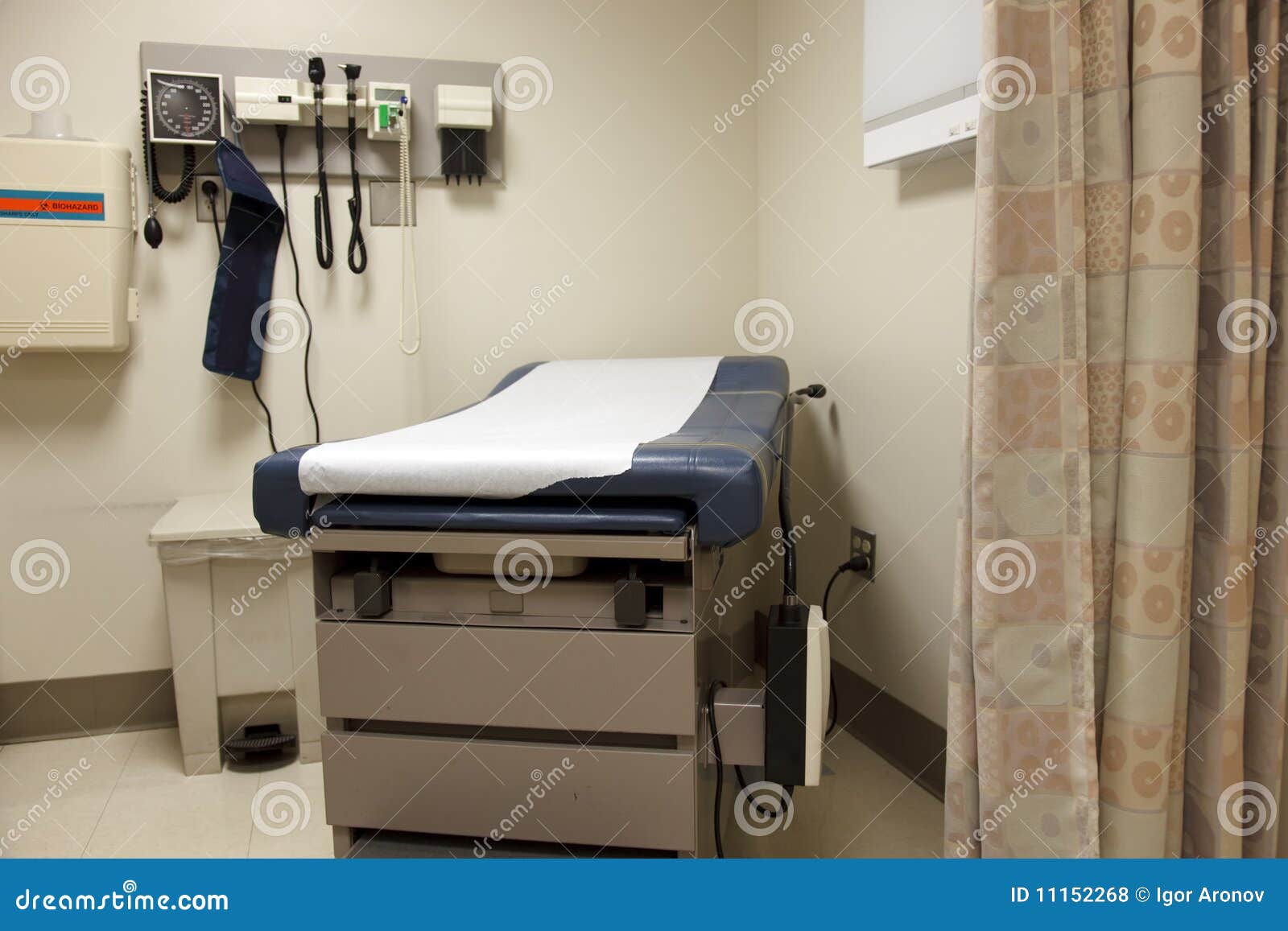 Examination table stock photo. Image of hospital, office - 11152268