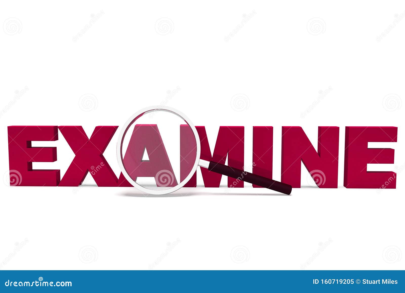 Examine And Study Delusions, Showed As A Magnify Glass And Word ... Examine And Study Delusions, Showed As A Magnify Glass And Word ...